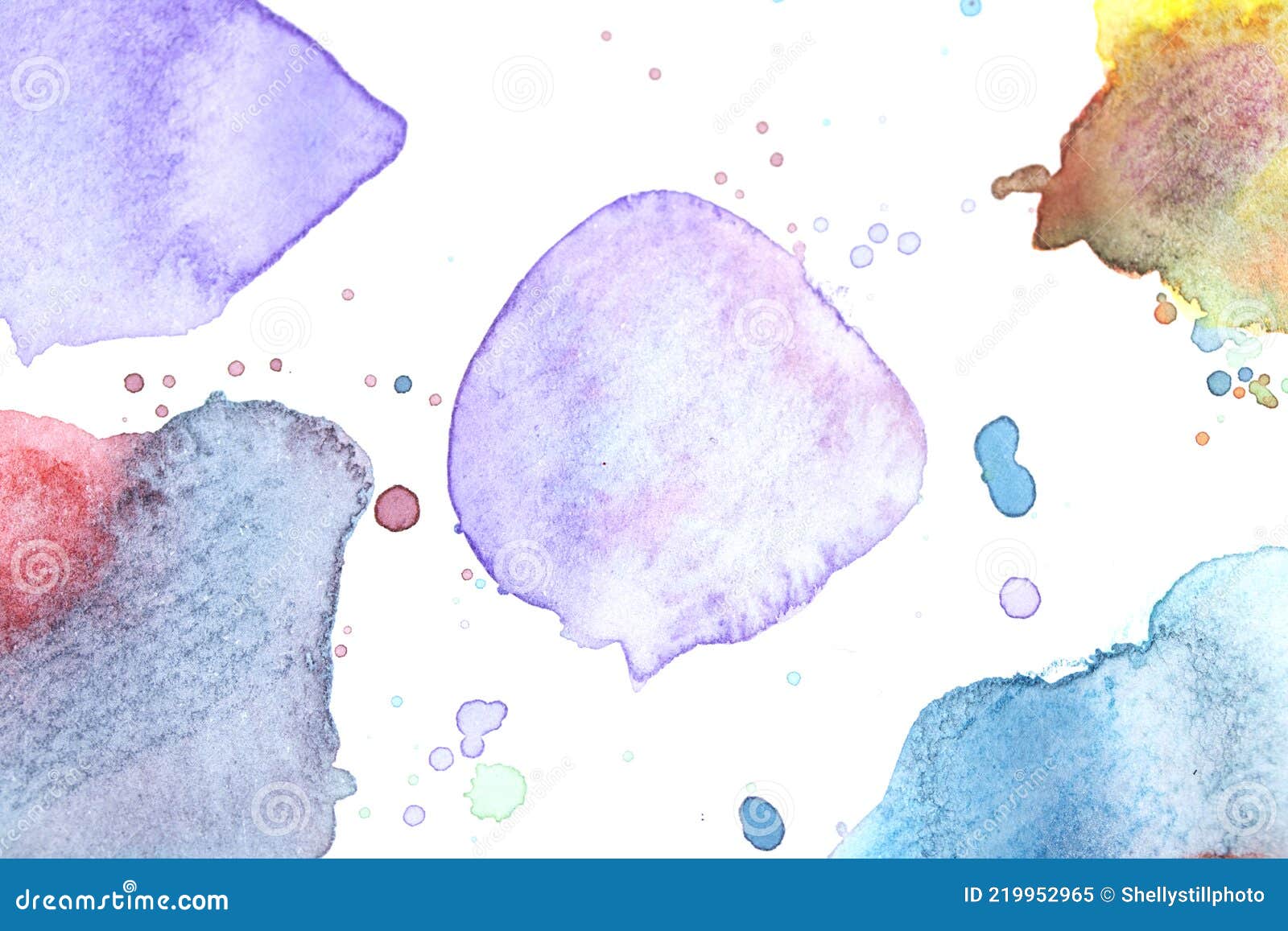 Colorful Watercolor Splash on Textured Paper Stock Illustration ...