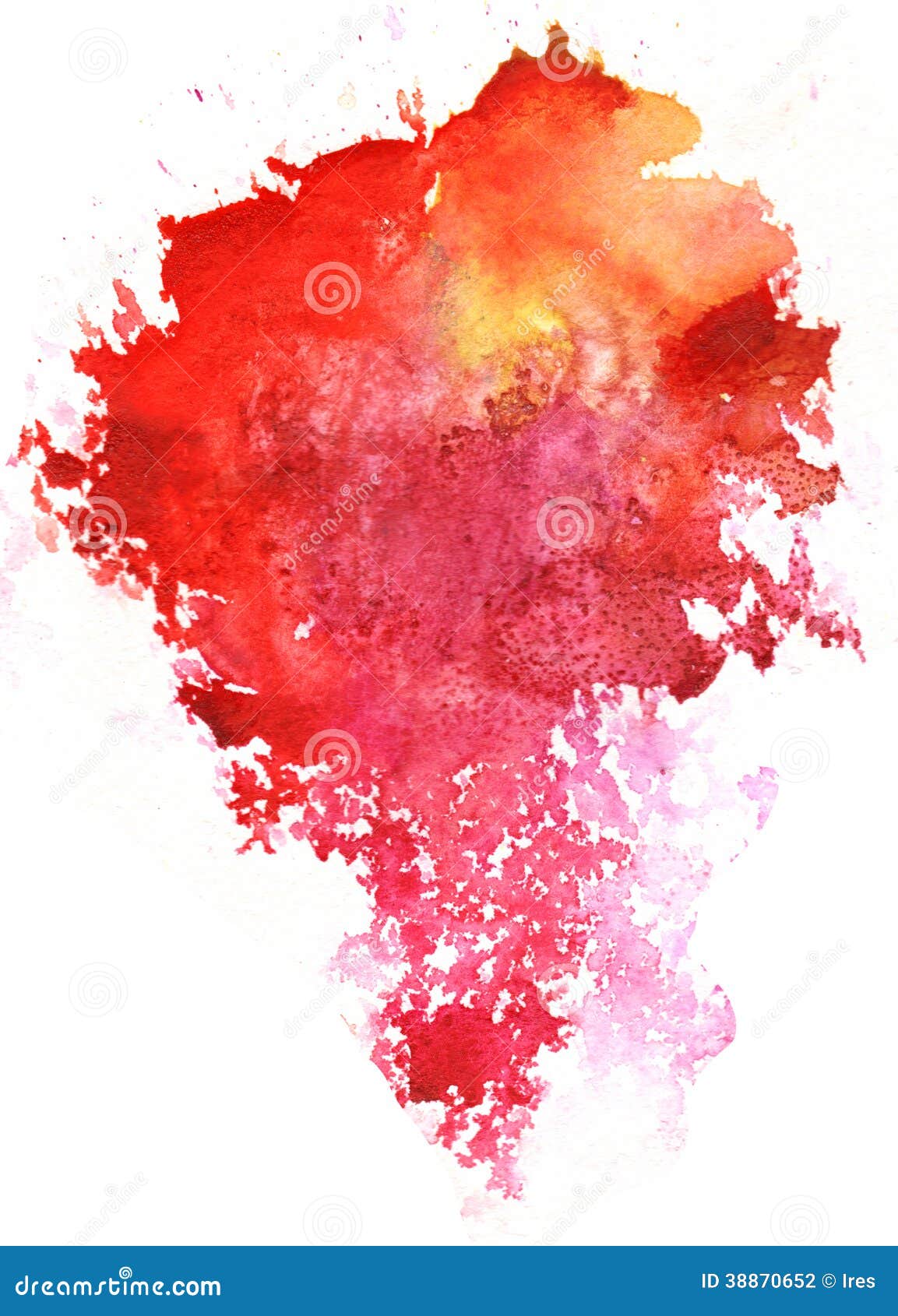 Watercolor Splash Effect Border Frame Background. Blue Brush Strokes ...