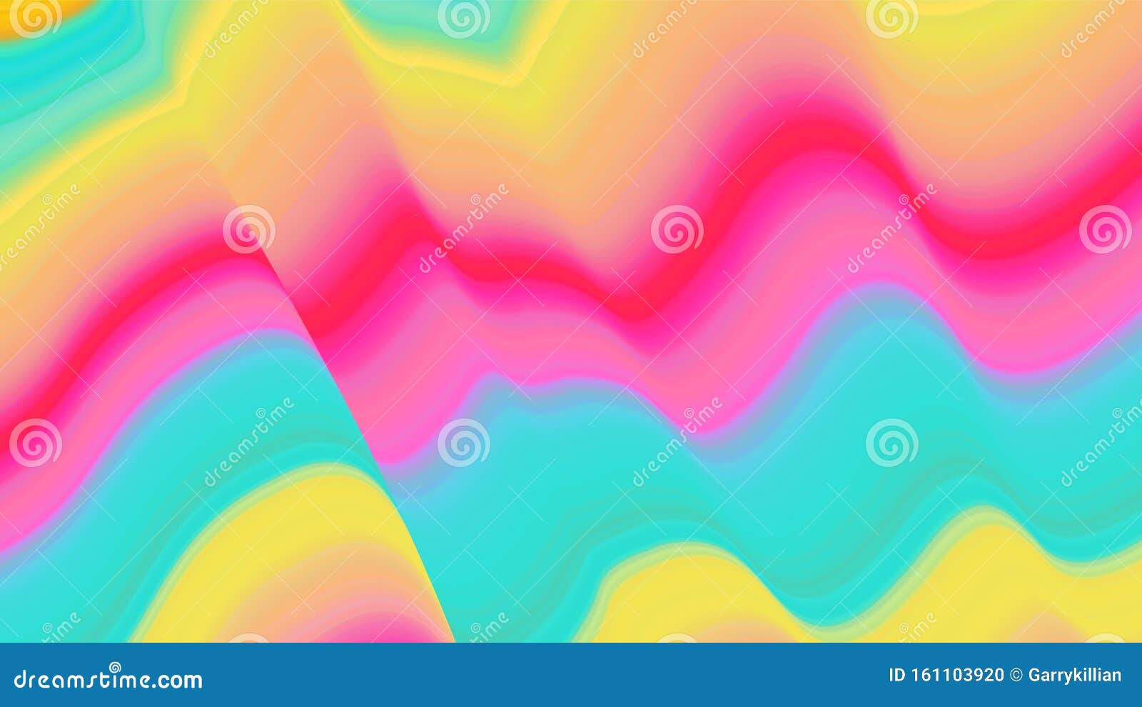 Colorful Wave Abstract Vector Background. Dynamic Warped Lines ...