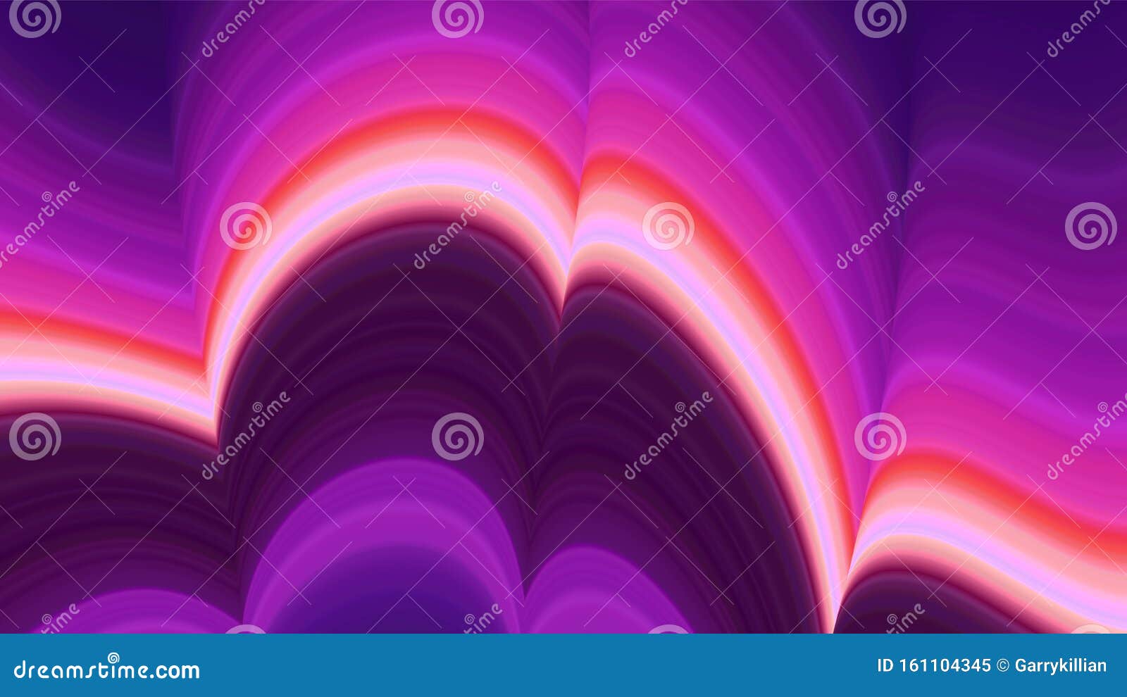 Colorful Wave Abstract Vector Background. Dynamic Warped Lines ...