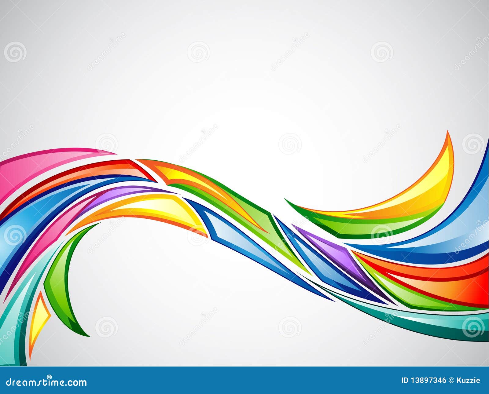 Colorful Wave Background Royalty Free Stock Image - Image: 13897346