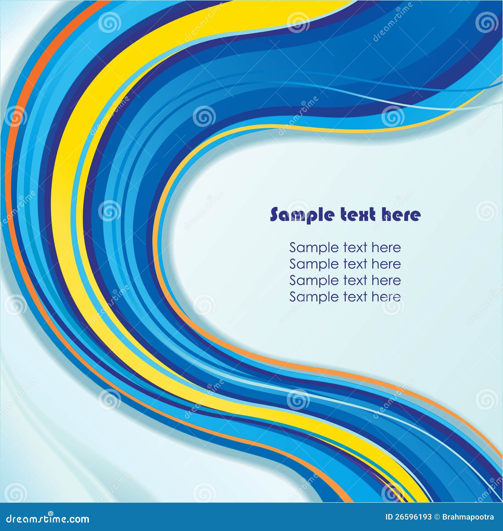 Colorful wave background stock vector. Illustration of background ...