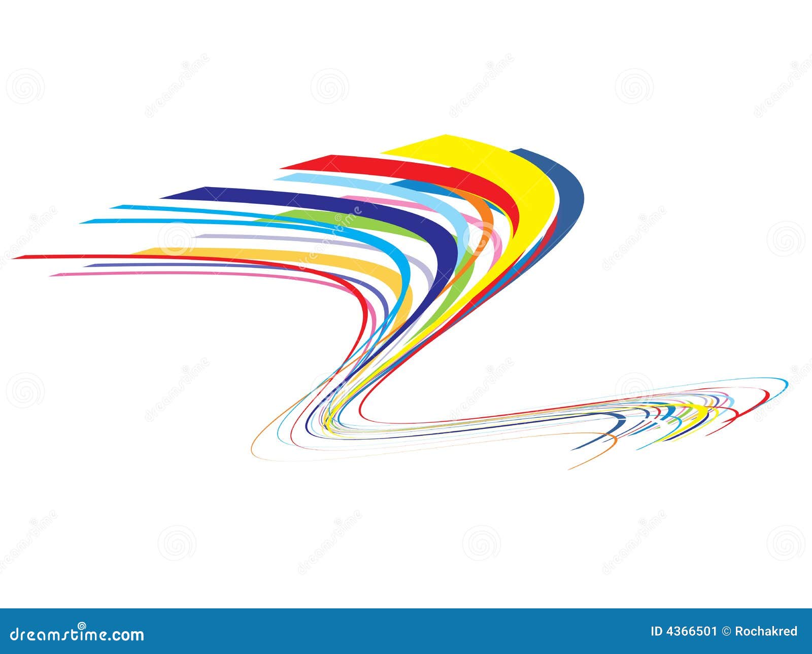 Colorful Wave Background Cartoon Vector | CartoonDealer.com #4366501