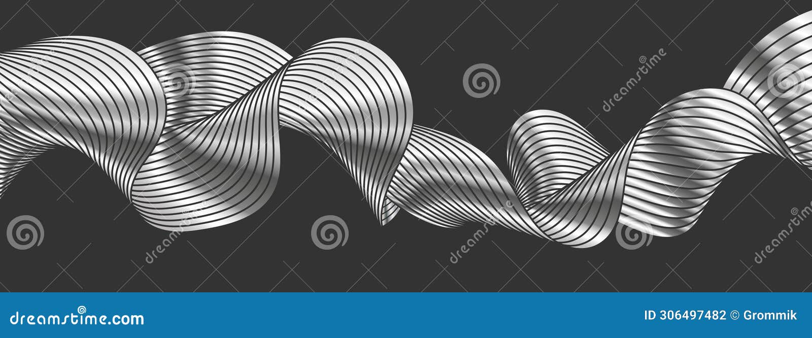 A Colorful Wave. Gradient Design of a Sinuous Line Stock Vector ...