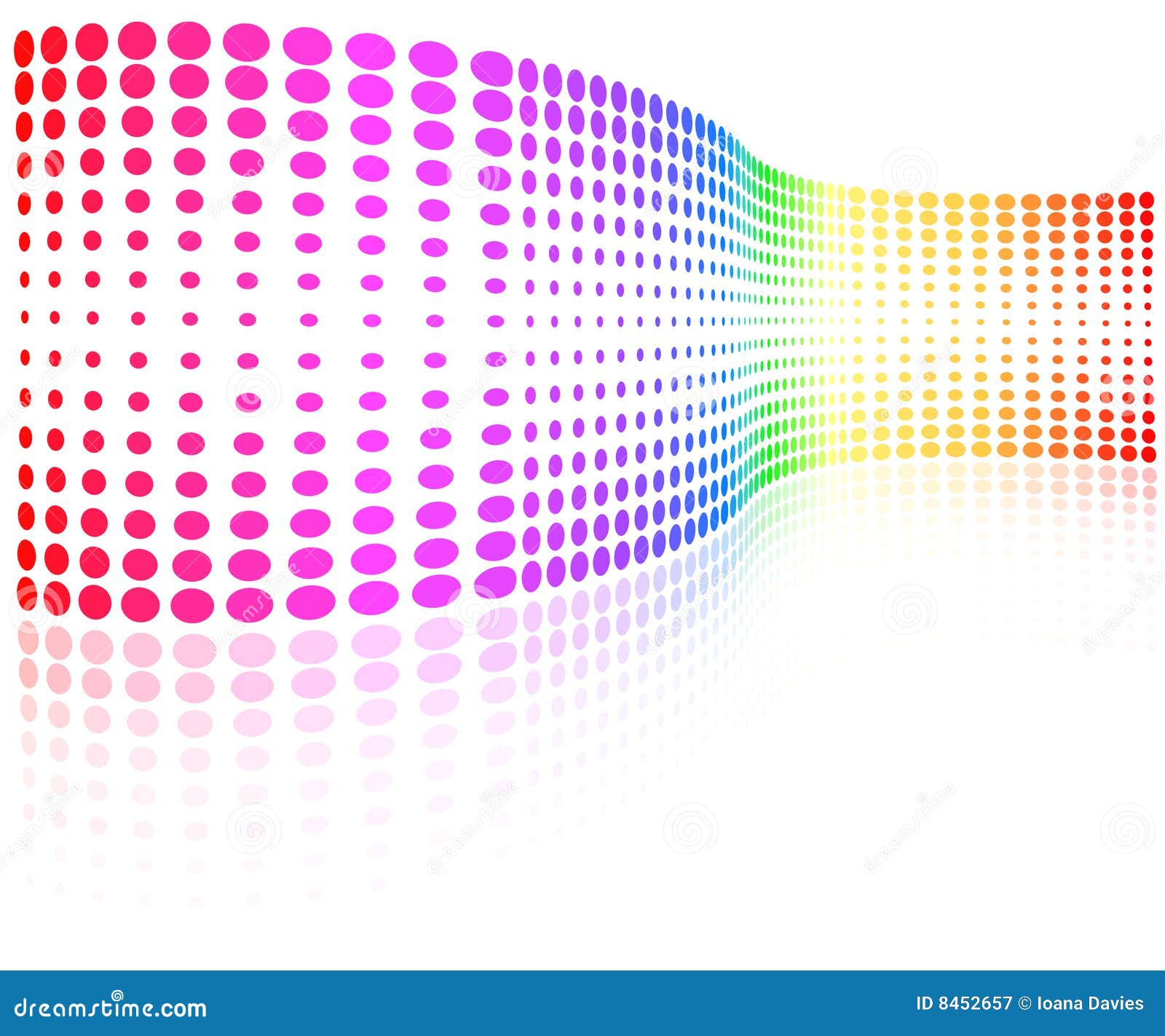 Colorful Wave of Halftone Dots Stock Vector - Illustration of color ...