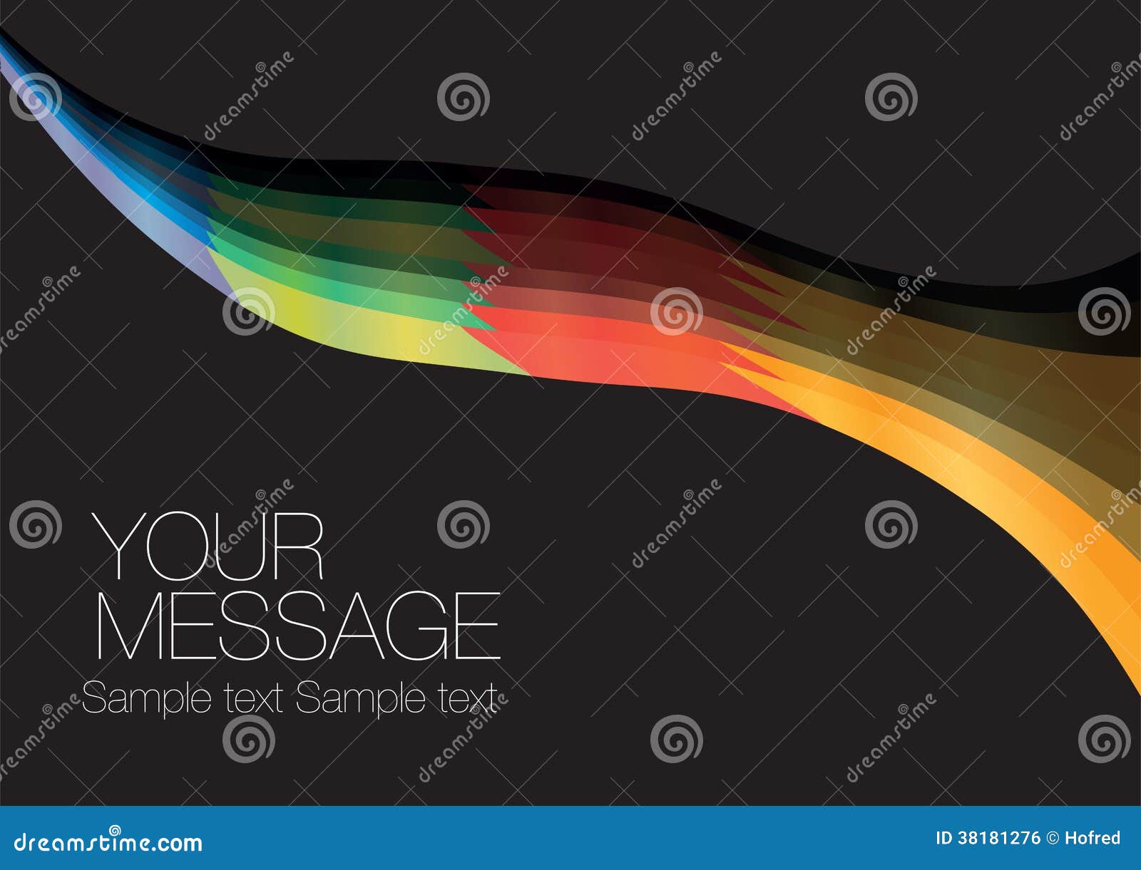 Colorful wave layout stock vector. Illustration of bright - 38181276
