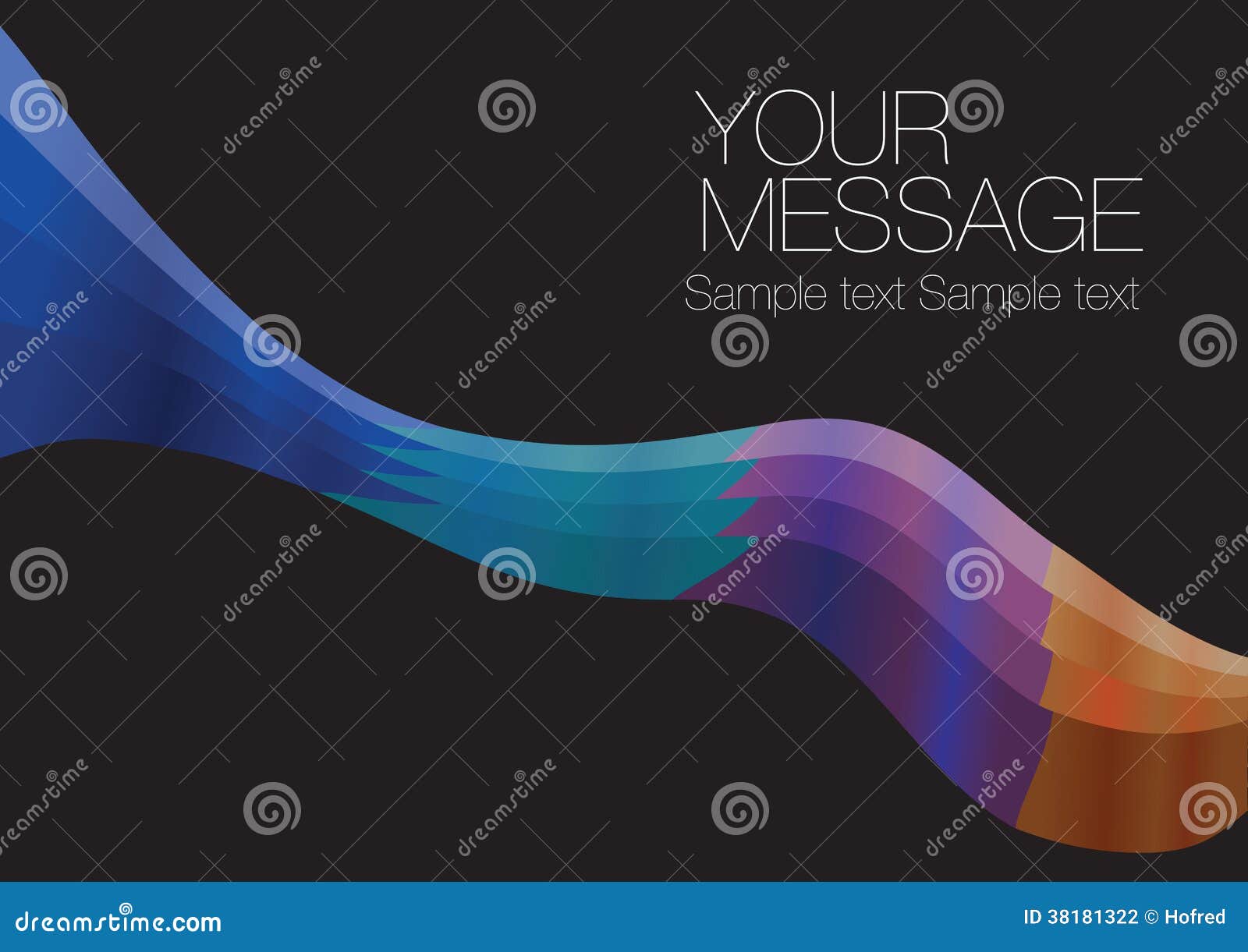 Colorful wave layout stock vector. Illustration of curve - 38181322