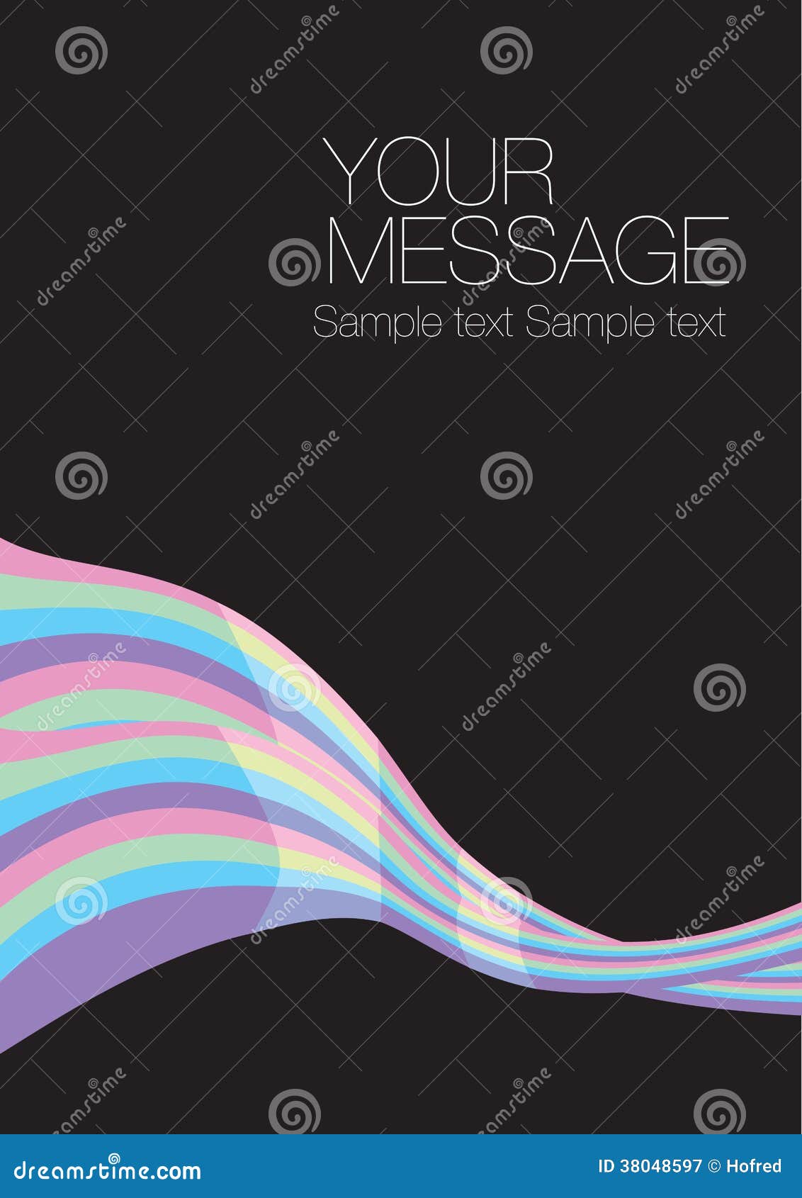 Colorful Wave Layout Design Stock Vector - Illustration of graphic ...