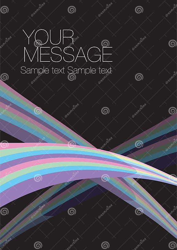 Colorful Wave Layout Design Stock Vector - Illustration of color ...