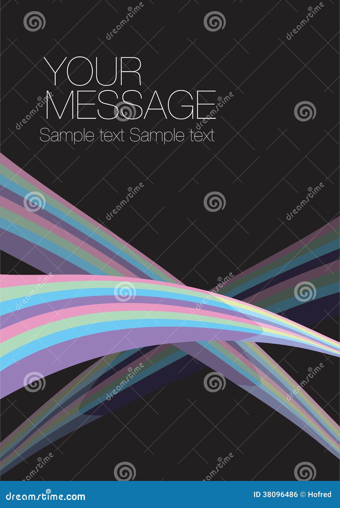 Colorful Wave Layout Design Stock Vector - Illustration of celebrate ...