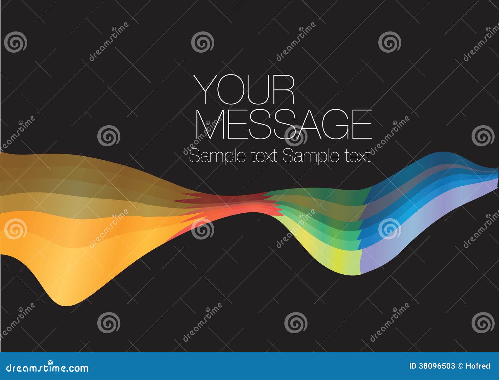 Colorful Wave Layout Design Stock Vector - Illustration of decoration ...