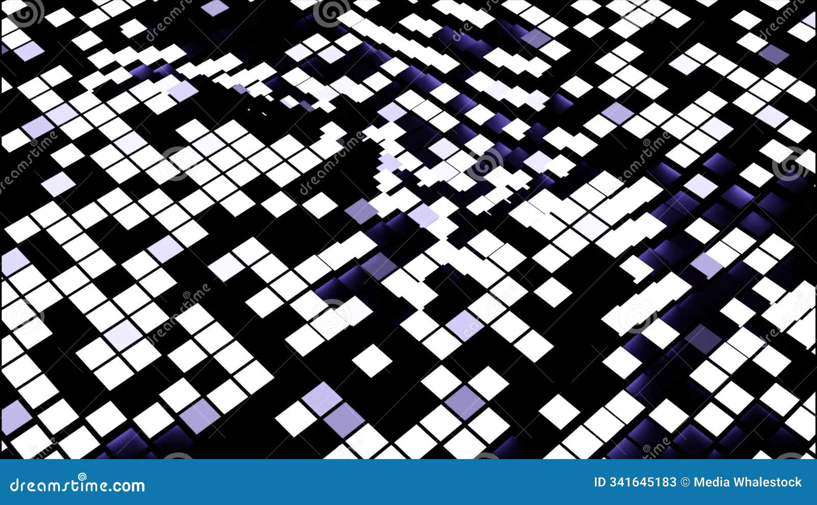 Colorful Wave Like Motion of Squared Surface, Seamless Loop. Design ...