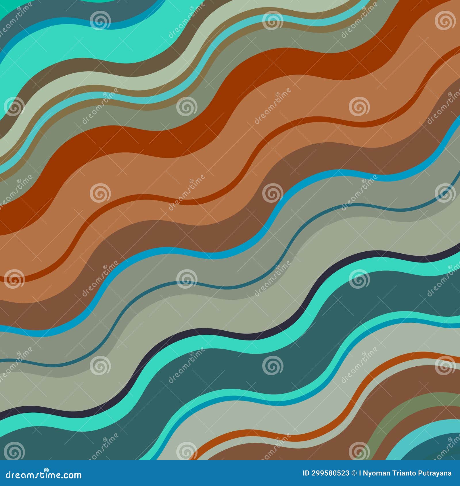 Colorful Wave Line Background. Stock Vector - Illustration of blend ...