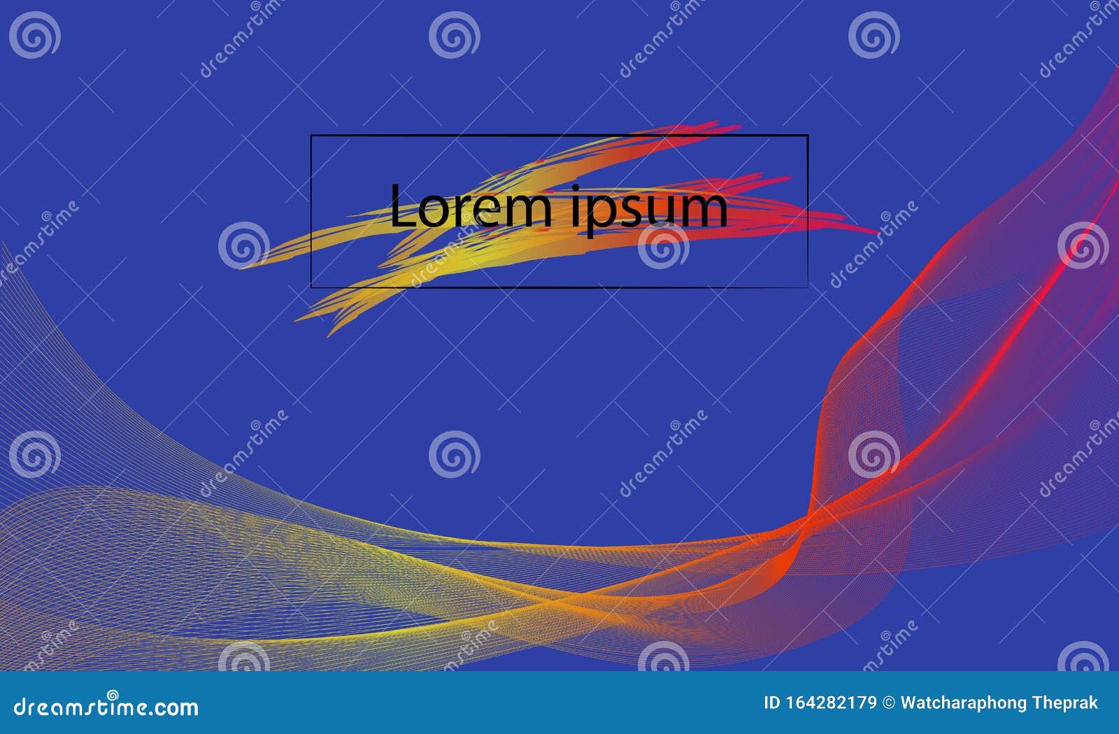Colorful Wave Line and Black with Text Stock Vector - Illustration of ...