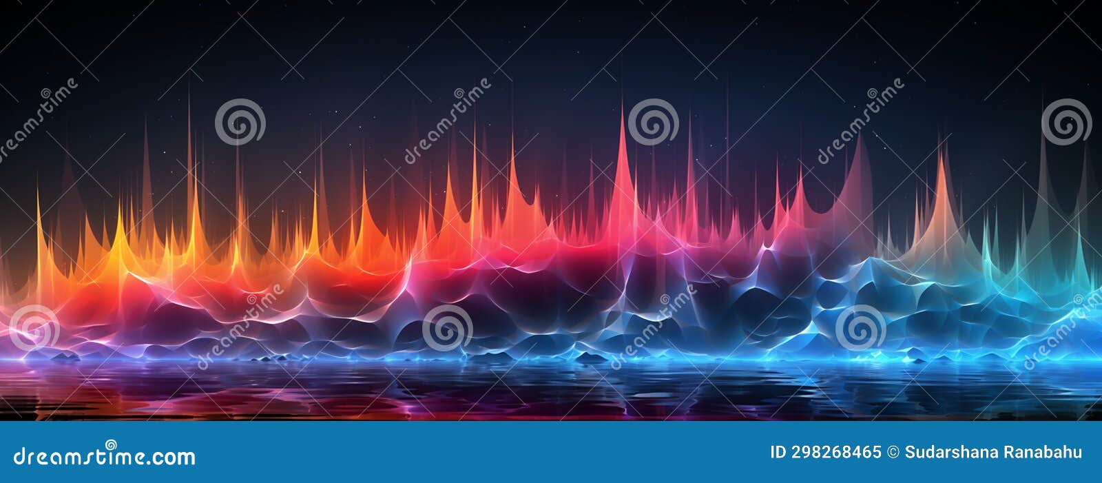 Colorful Wave Music Equalizer Banner Stock Illustration - Illustration ...