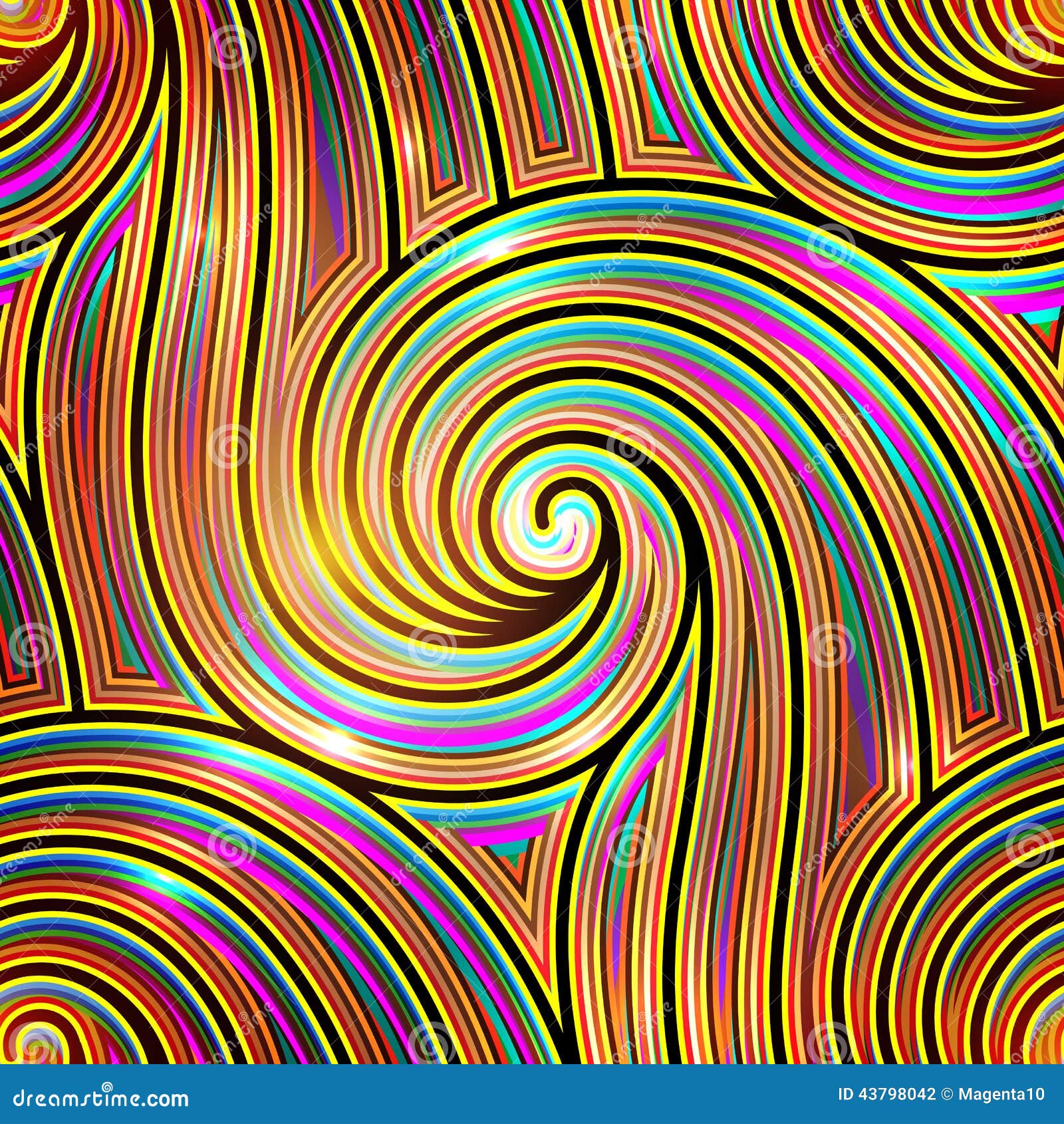 Colorful wave pattern stock vector. Illustration of background - 43798042