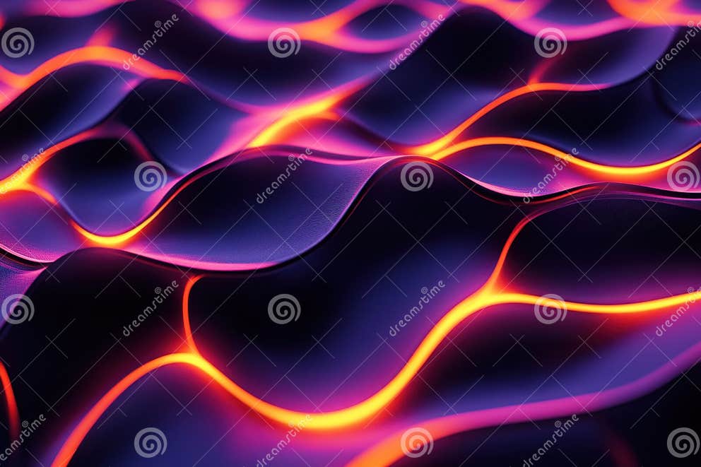 Colorful Wave Patterns Create Dynamic Textures in a Vibrant Abstract ...