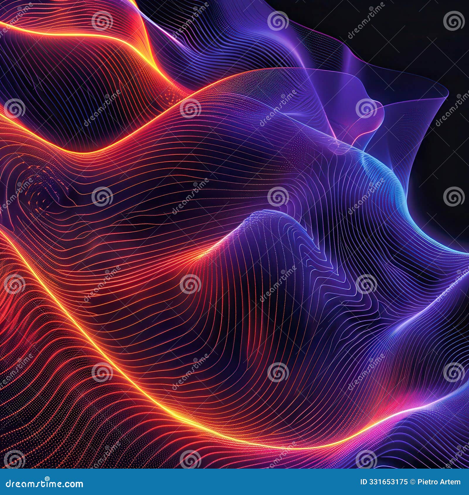 Colorful Wave Patterns Create a Mesmerizing Display of Light and ...