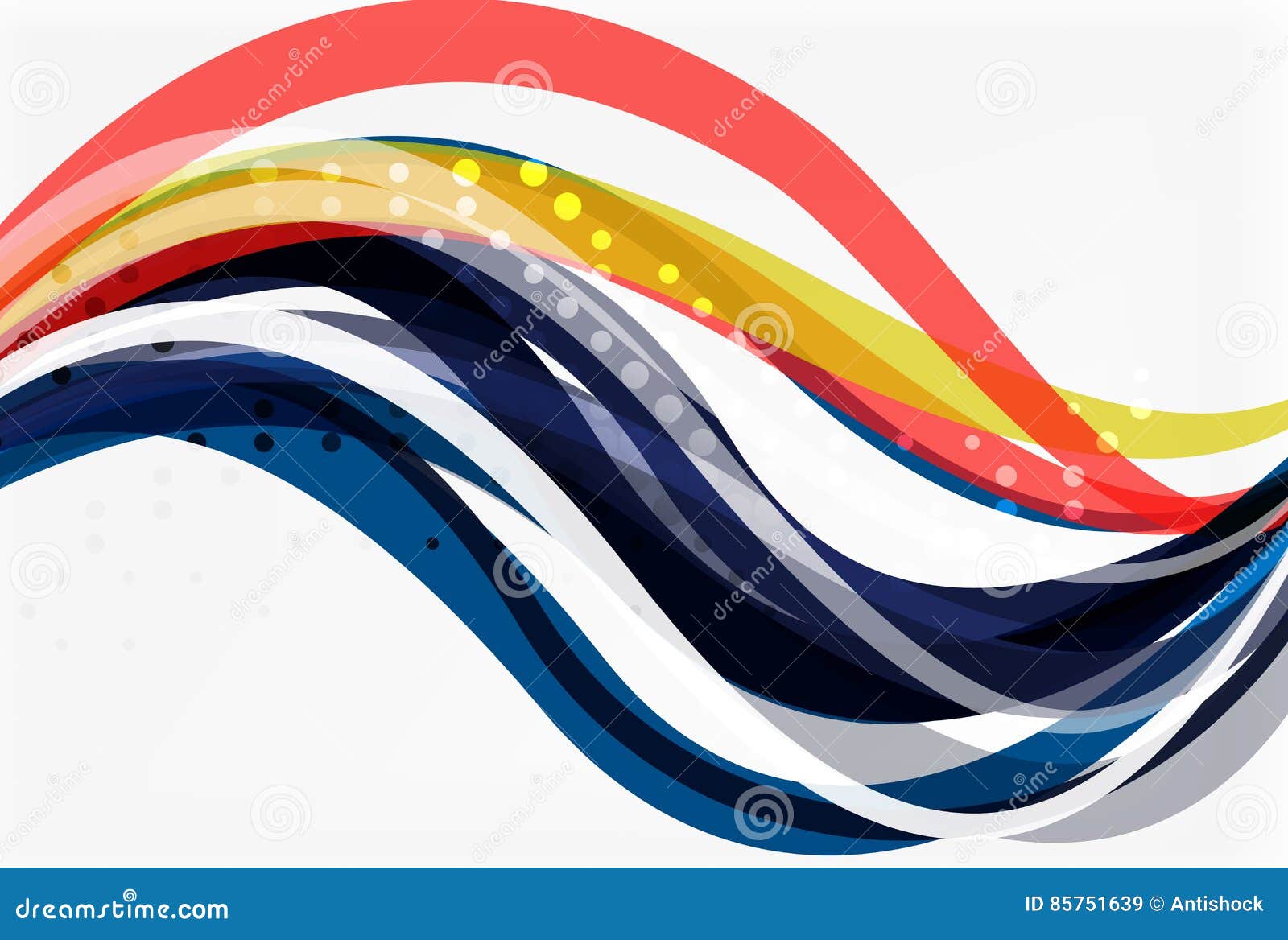 Colorful Wave Stripes and Lines Stock Vector - Illustration of flowing ...