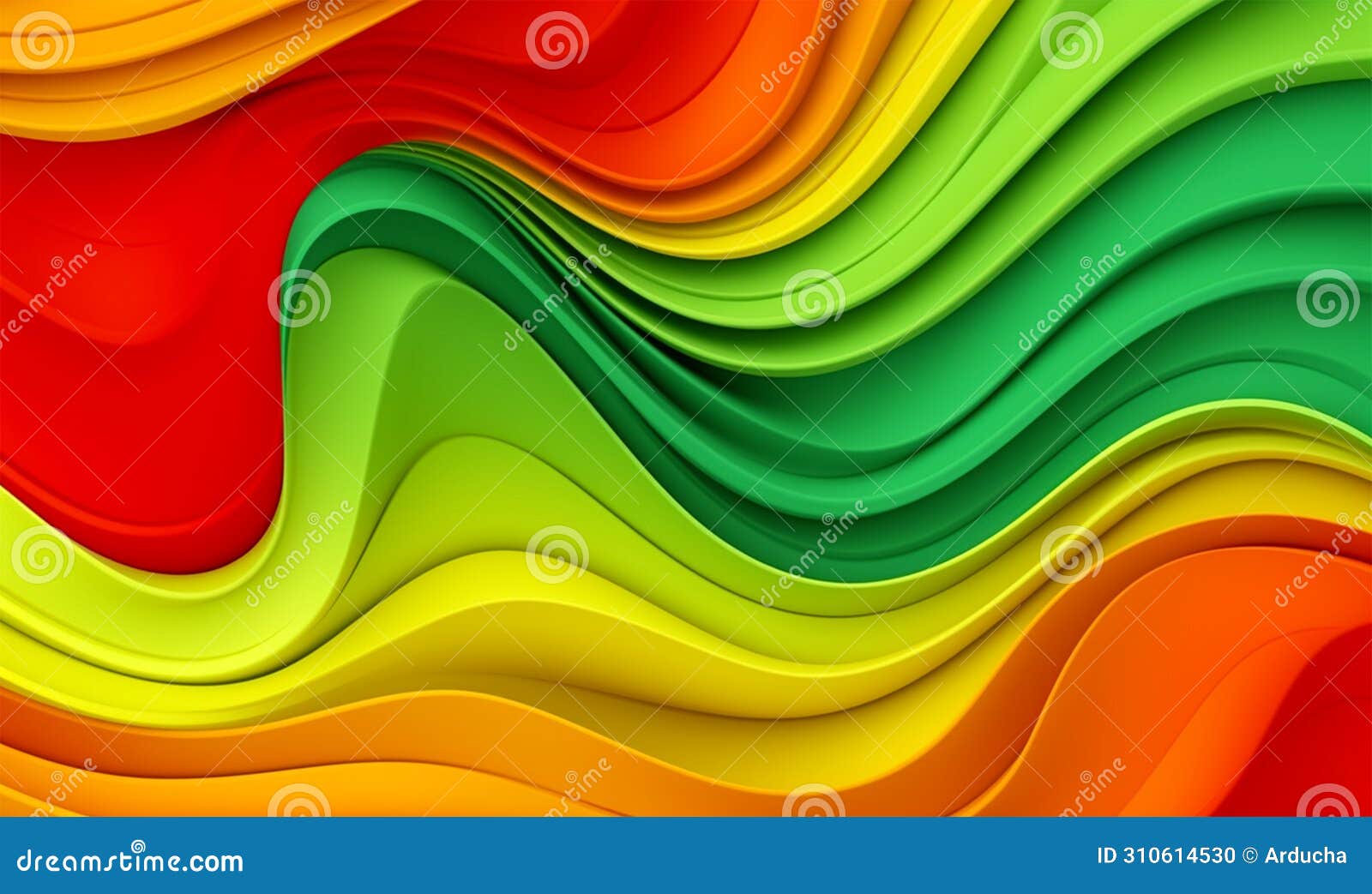 Colorful Wave Texture Abstract Wall Stock Illustration - Illustration ...