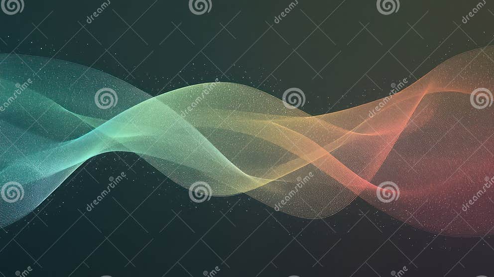 A Colorful Wave of Translucent Lines Creating a Dynamic, Fluid Visual ...
