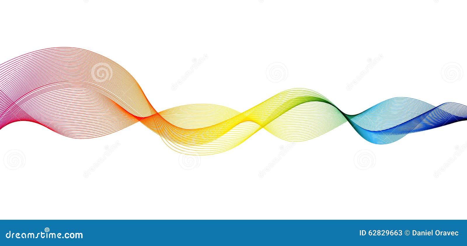 Colorful Wave Vector stock vector. Illustration of abstract - 62829663