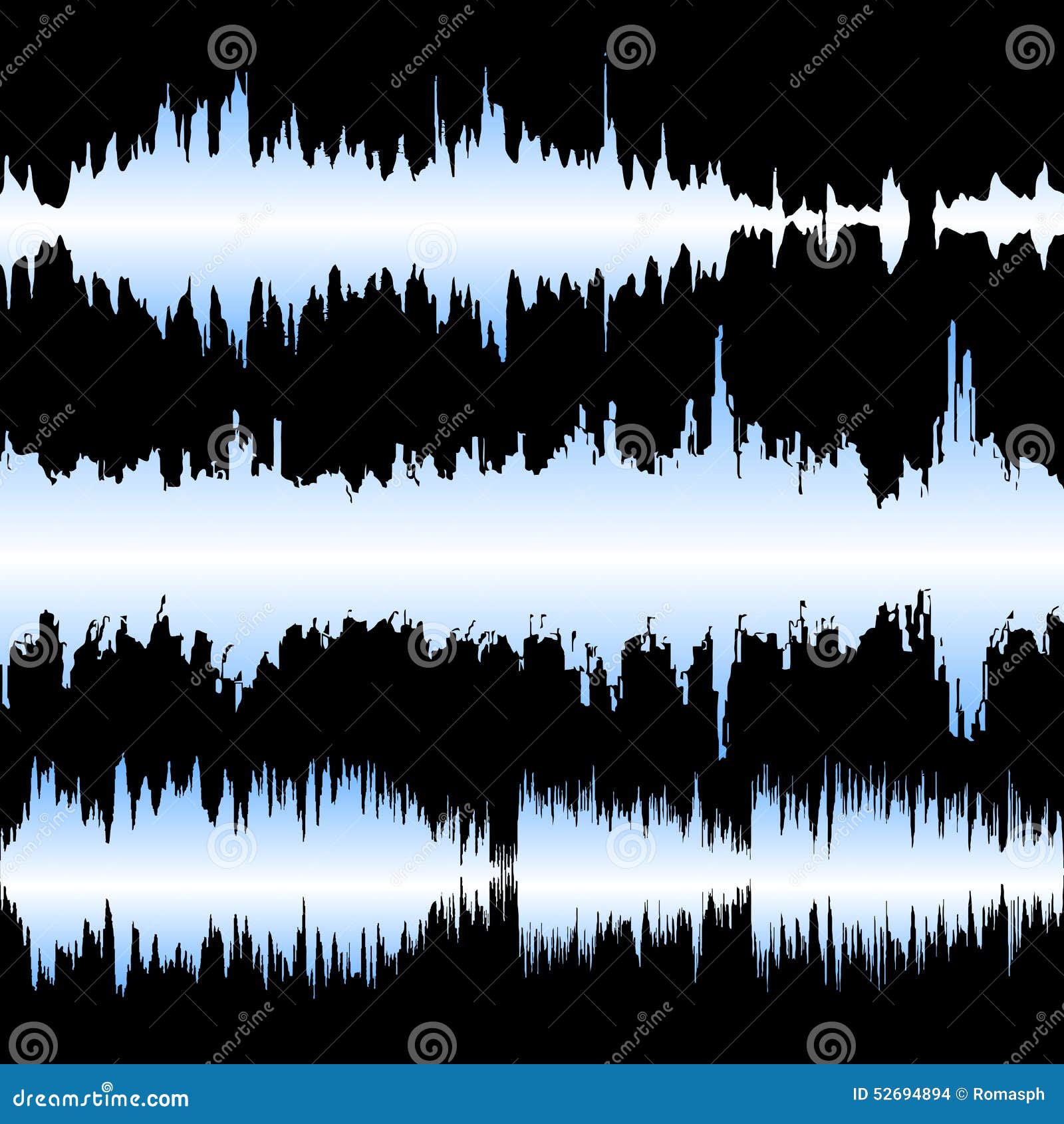 Colorful waveform stock vector. Illustration of pattern - 52694894