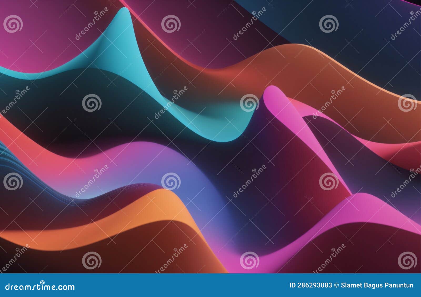 Colorful Waveforms: an Abstract Exploration Stock Illustration ...