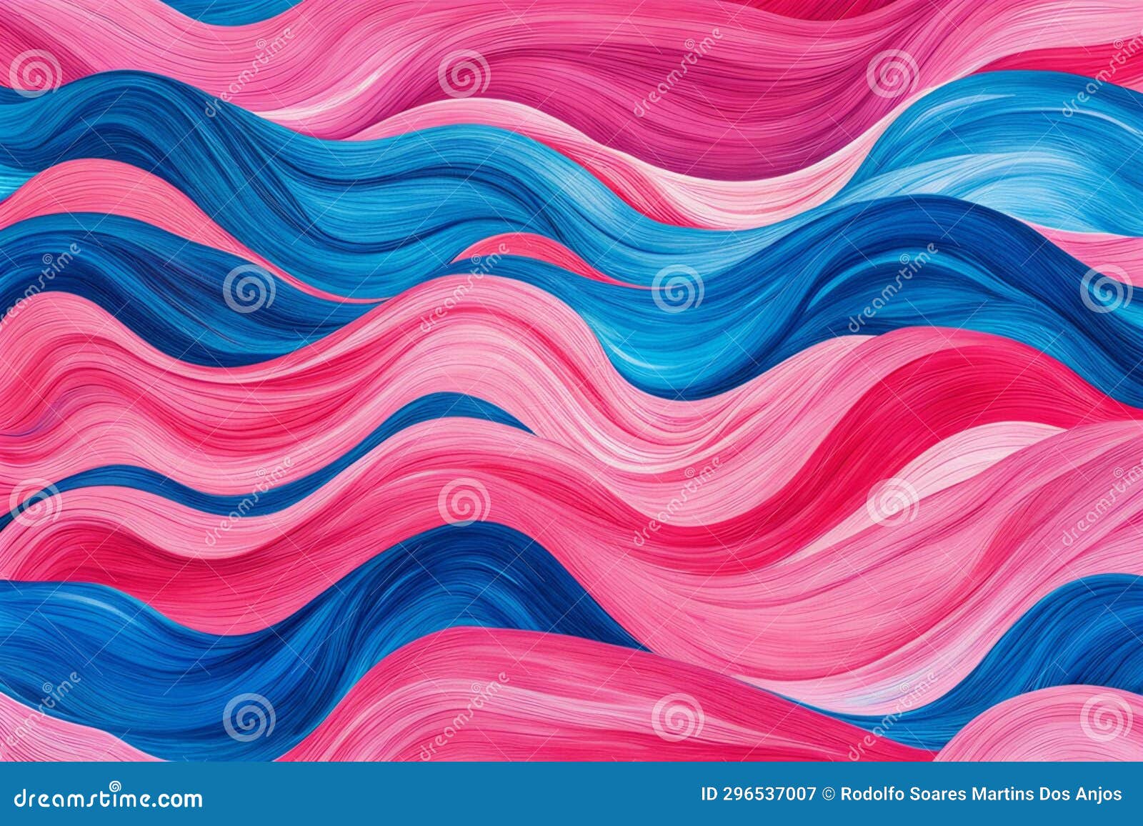 Colorful Waves of Acrylic and Crayon Paint on Abstract Background Stock ...