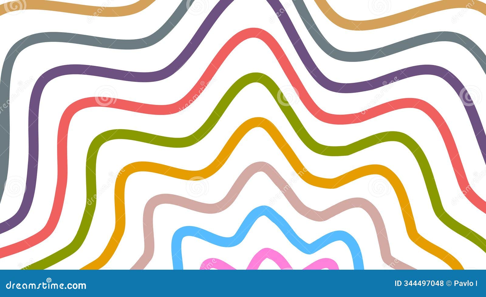 Colorful Waves Moving Through Dark Space. Electromagnetic Spectrum ...