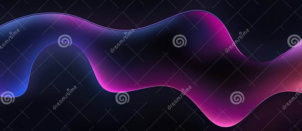 Colorful Waves Create a Modern Neon Background Stock Photo - Image of ...