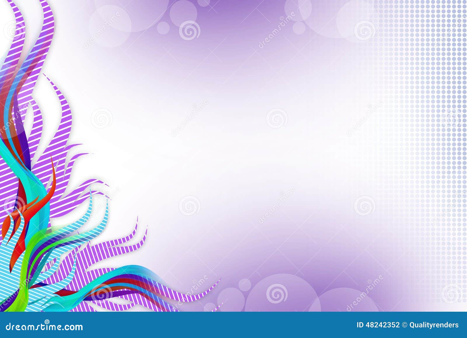 Colorful Waves Left Bottom Corner, Abstract Background Stock ...