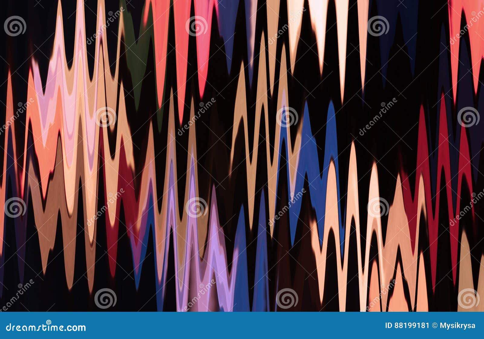 Colorful waving shapes stock illustration. Illustration of abstraction ...