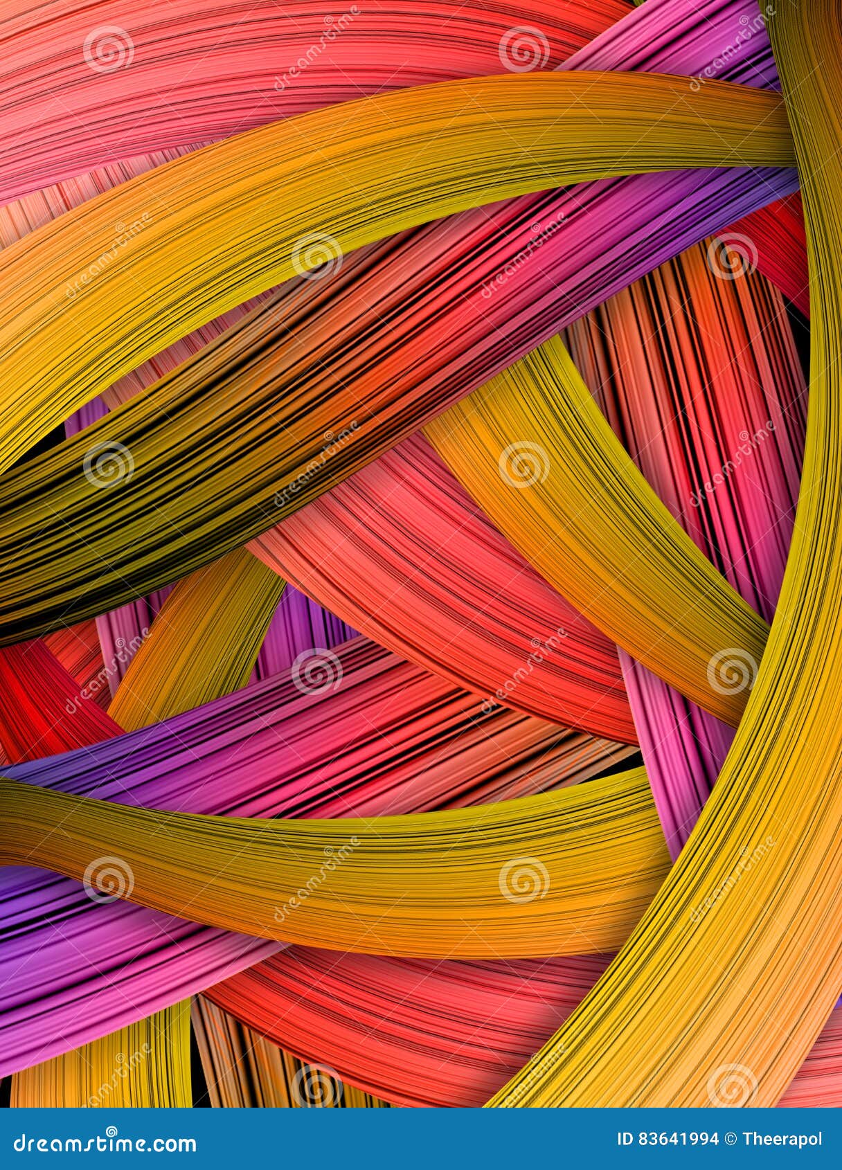 Colorful Wavy Abstract Background Stock Illustration - Illustration of ...