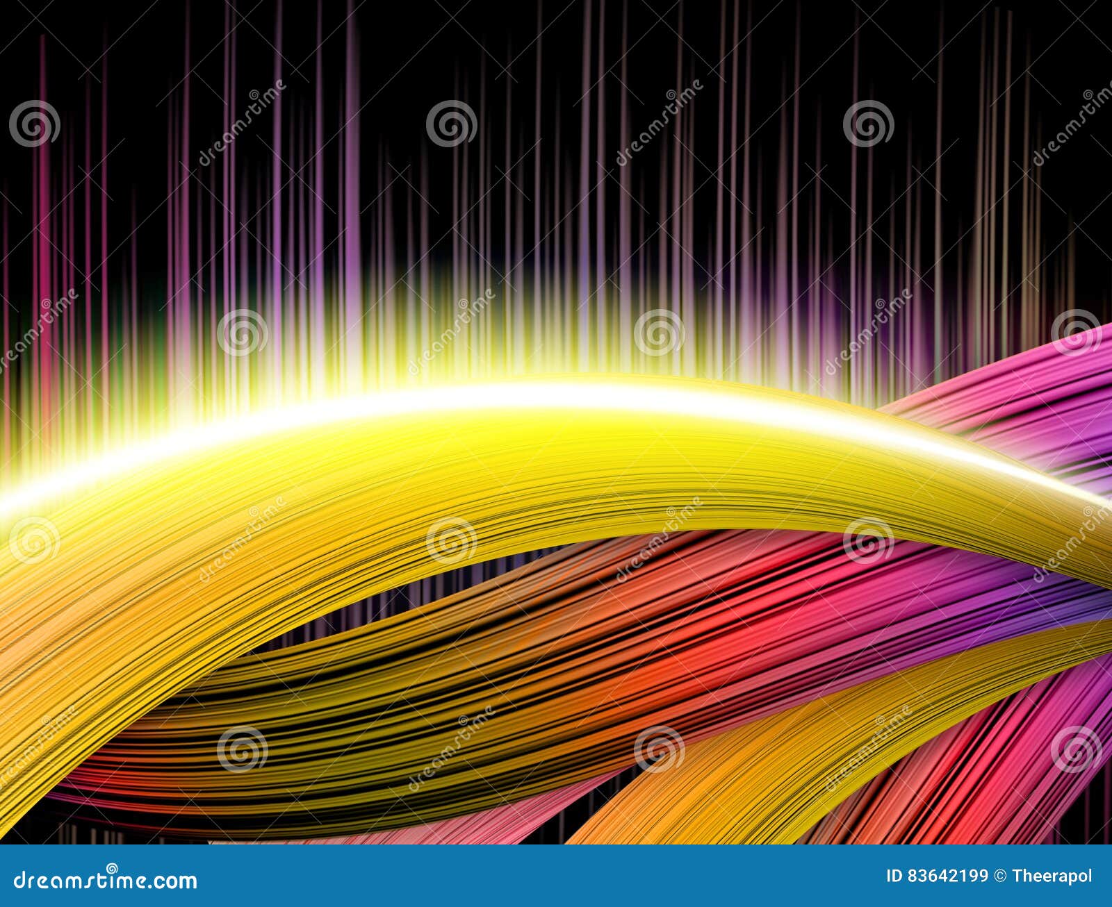 Colorful Wavy Abstract Background Stock Illustration - Illustration of ...