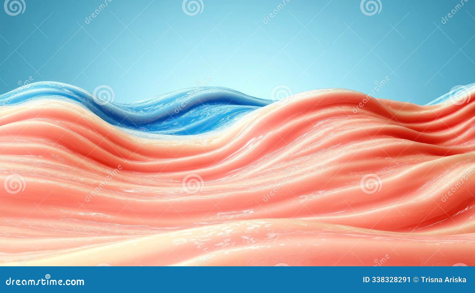 A Colorful, Wavy Abstract Design Resembling Soft, Flowing Textures ...