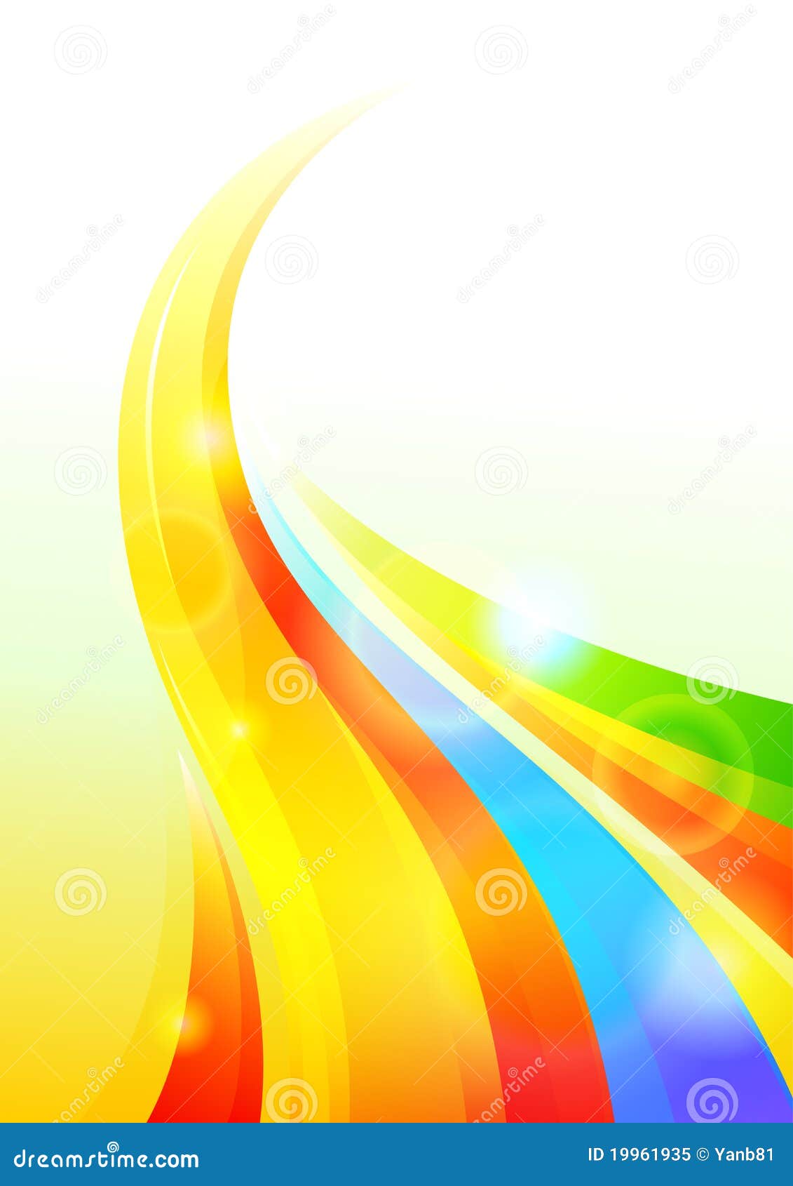 Colorful Wavy Background stock vector. Illustration of colorful - 19961935