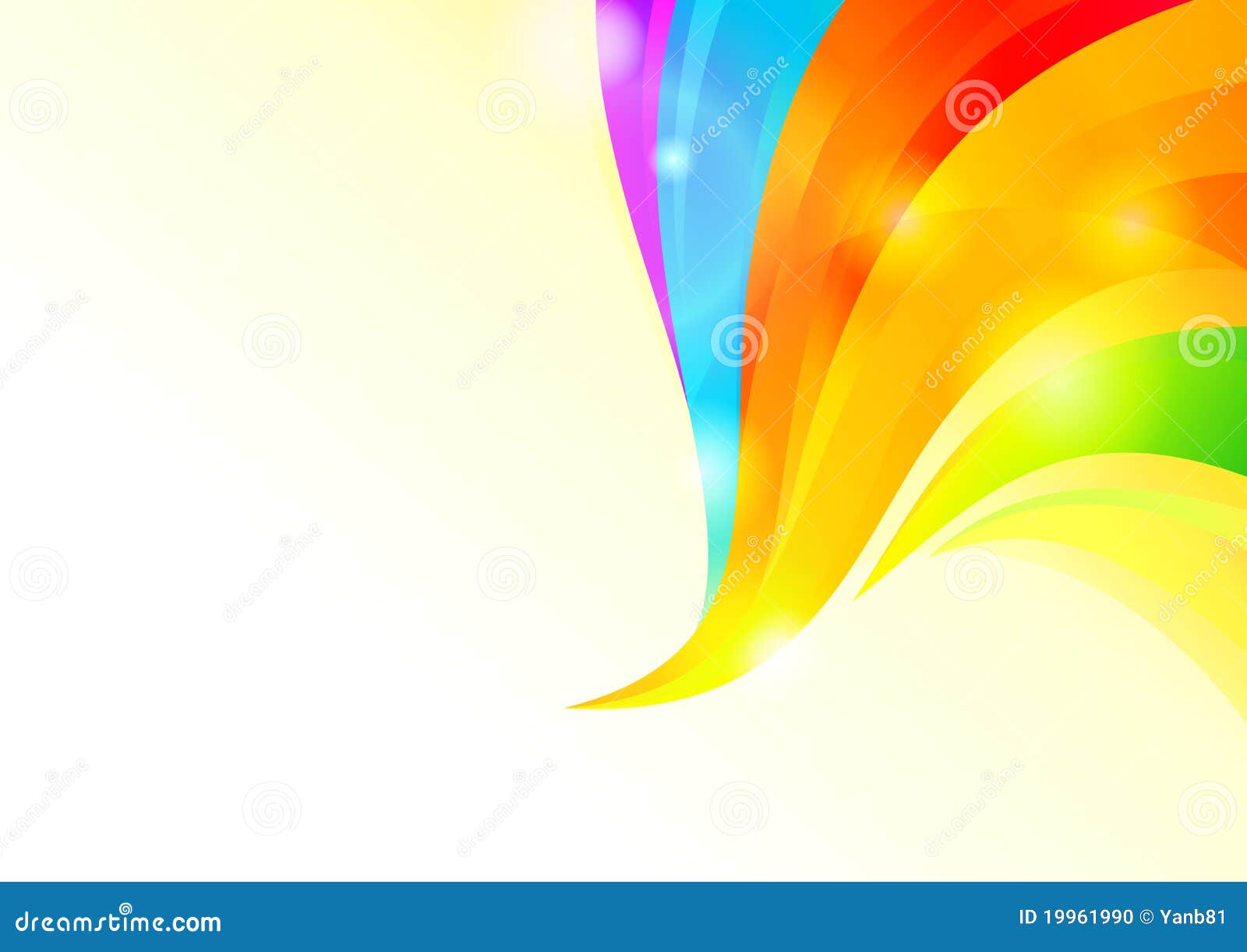 Colorful Wavy Background stock vector. Illustration of backdrop - 19961990