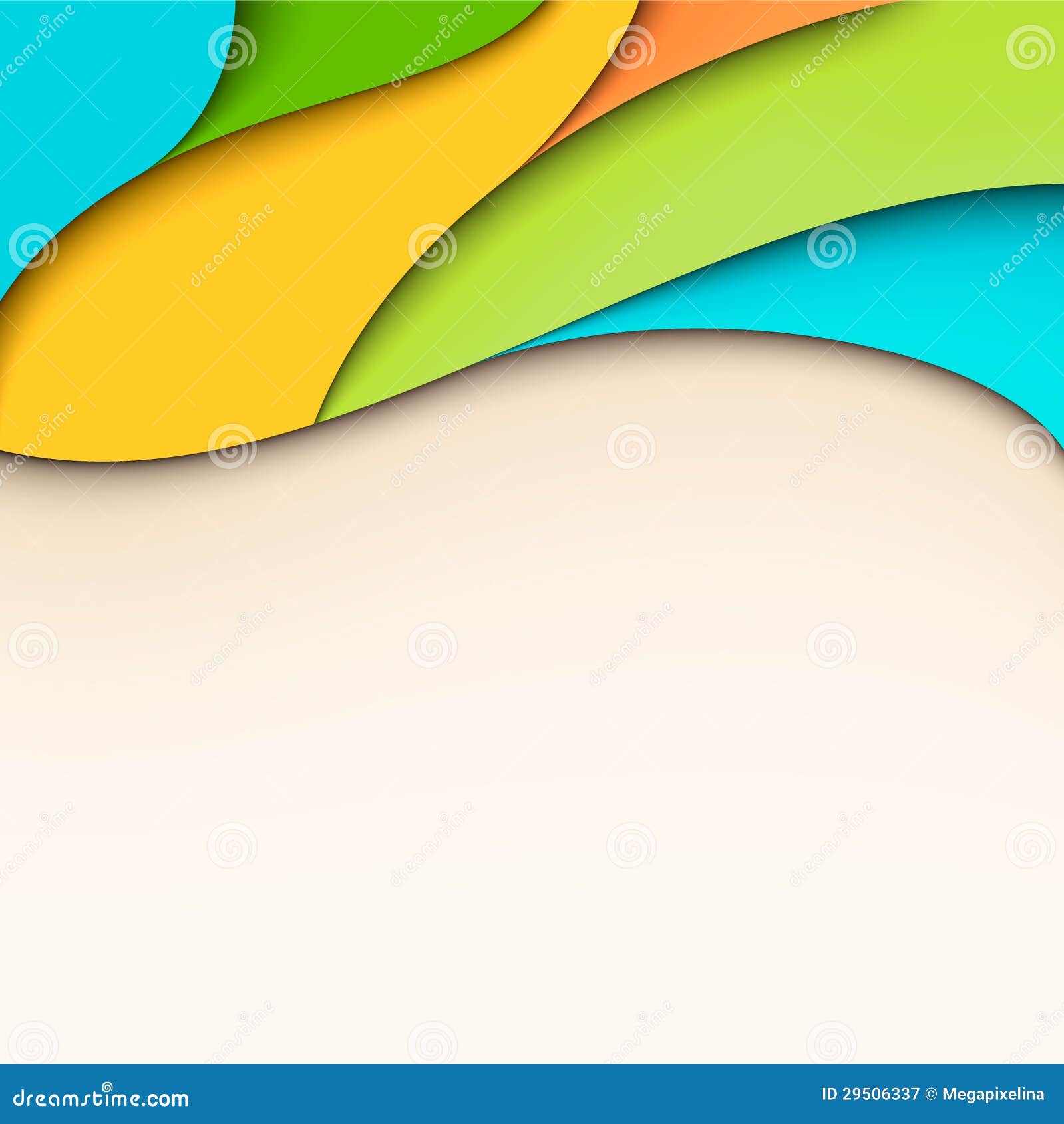 Colorful Wavy Background with Place for Text Stock Vector ...