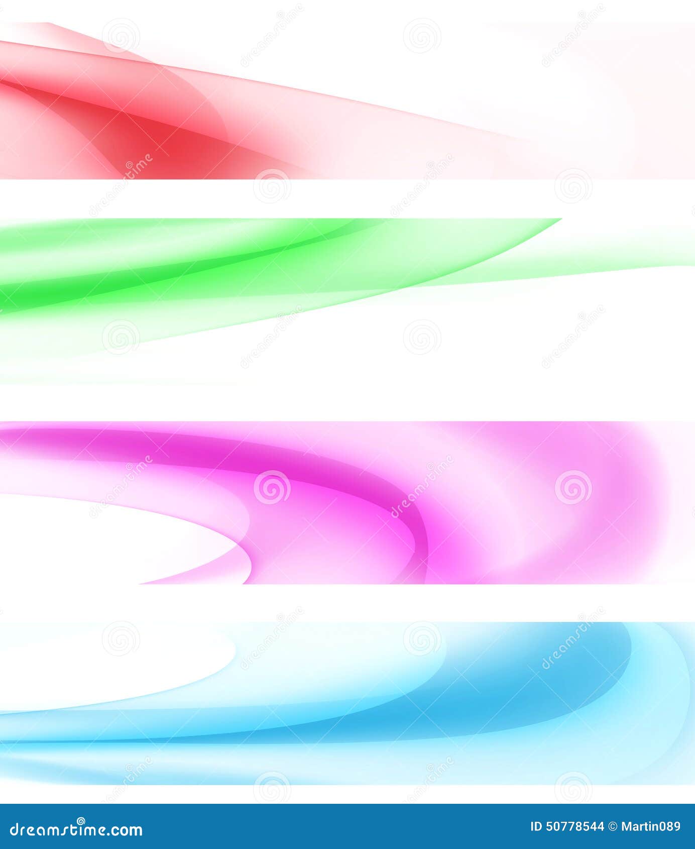 Colorful wavy banners stock illustration. Illustration of design - 50778544