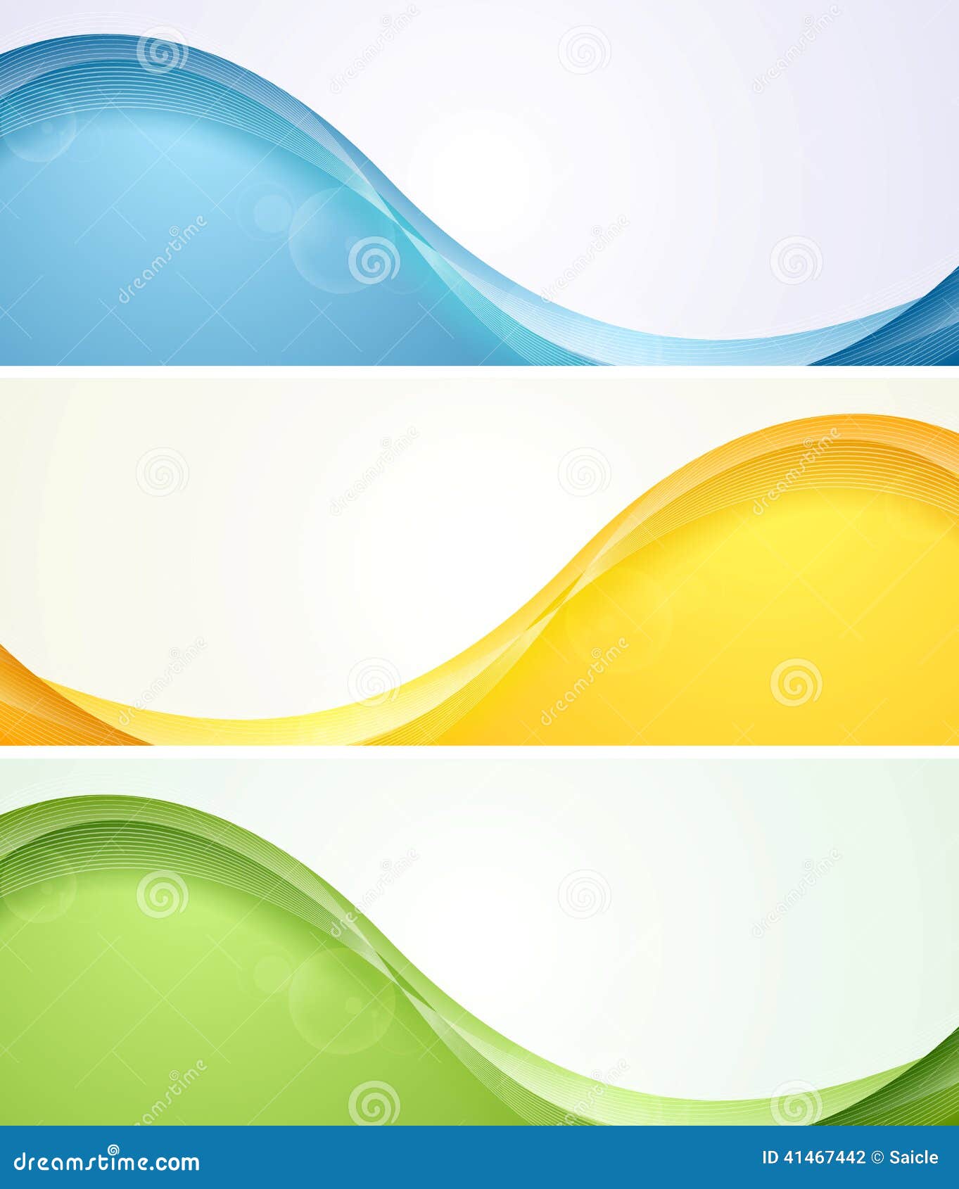 Colorful wavy banners stock vector. Illustration of curve - 41467442