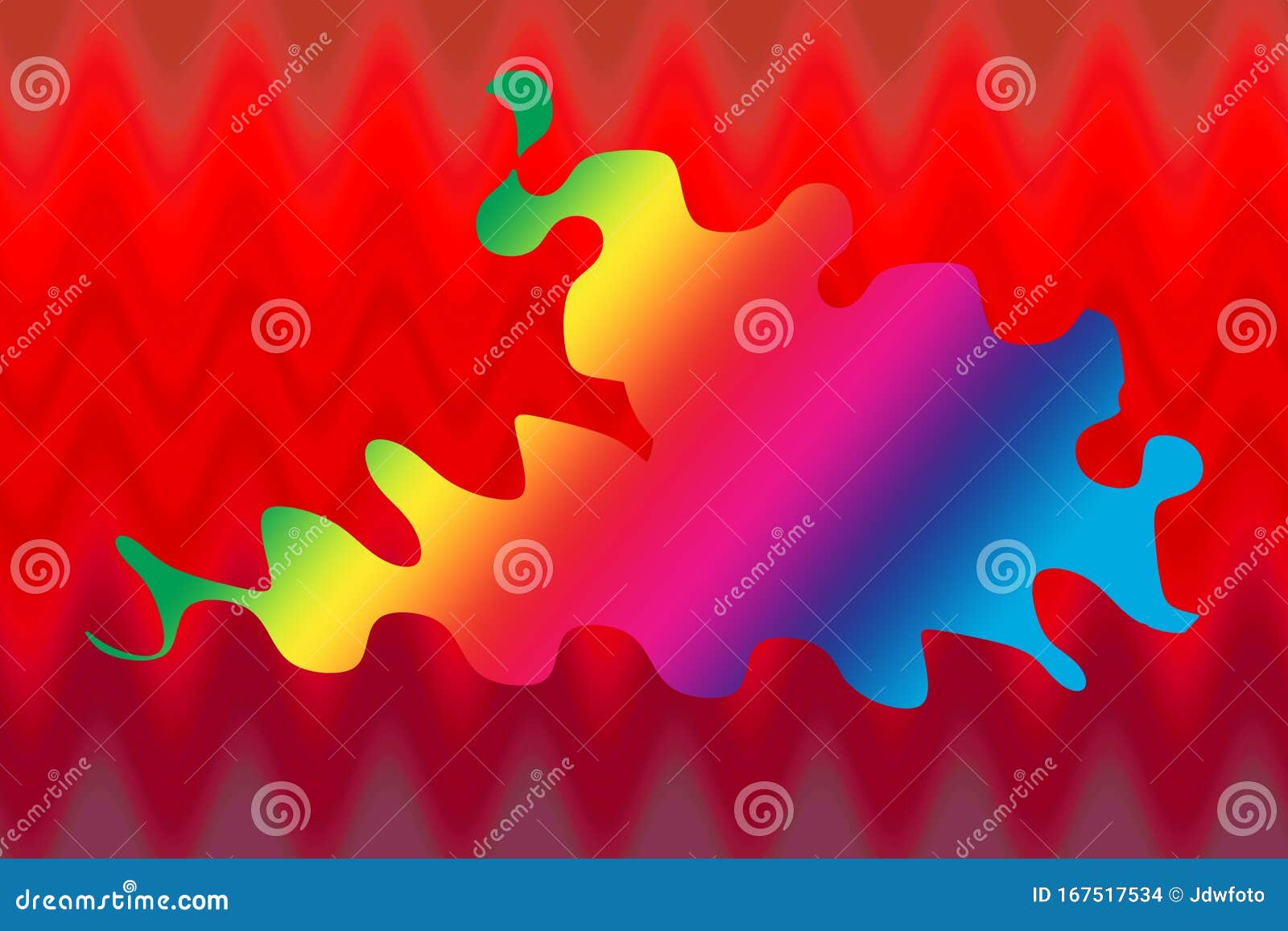 Colorful Wavy Blob stock illustration. Illustration of graphic - 167517534