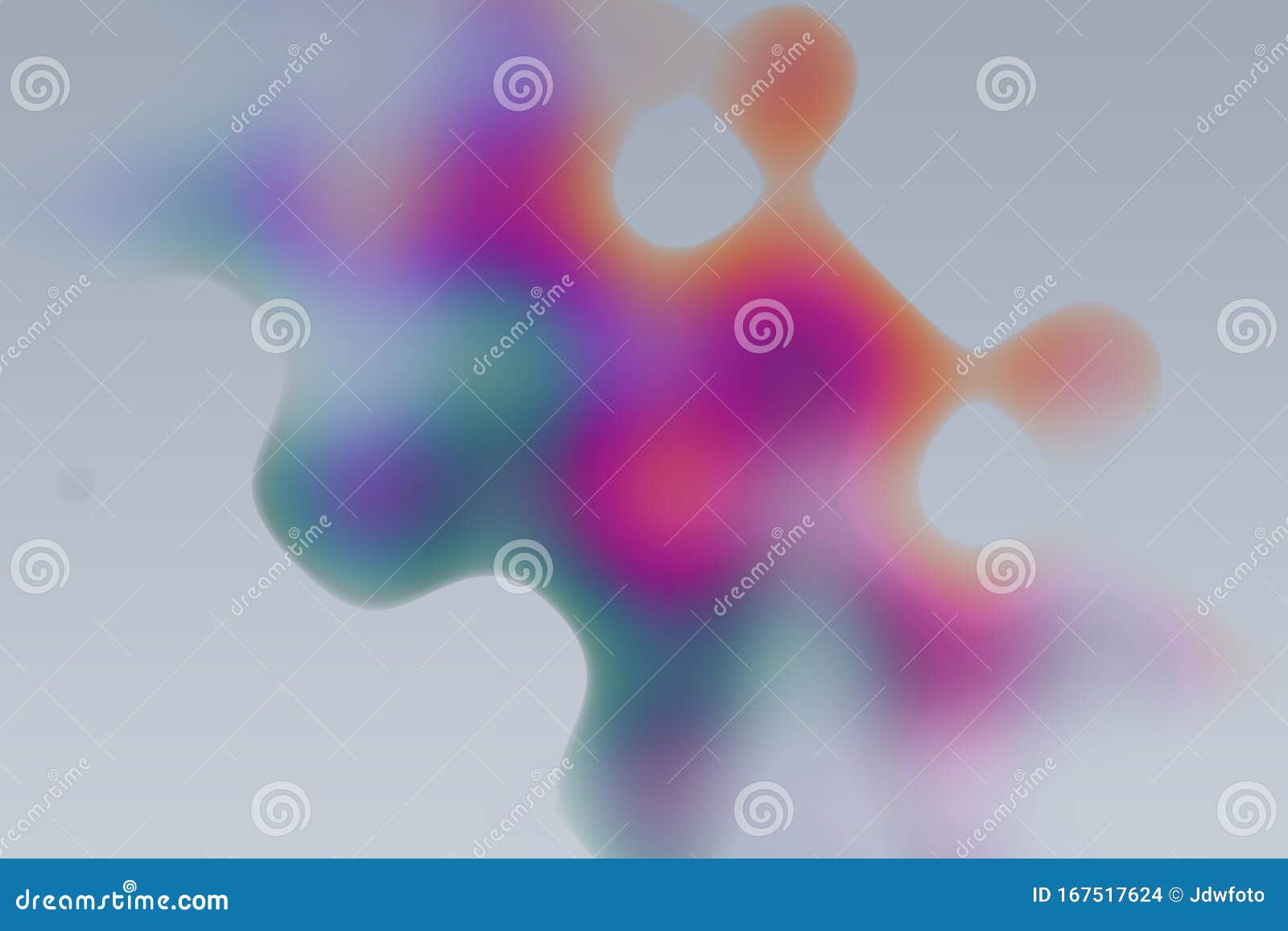 Colorful Wavy Blob stock illustration. Illustration of effect - 167517624