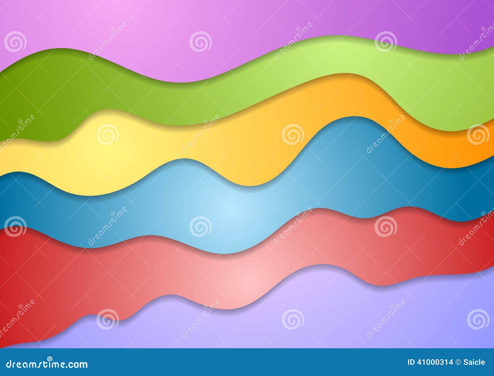 Colorful wavy design stock vector. Illustration of motion - 41000314