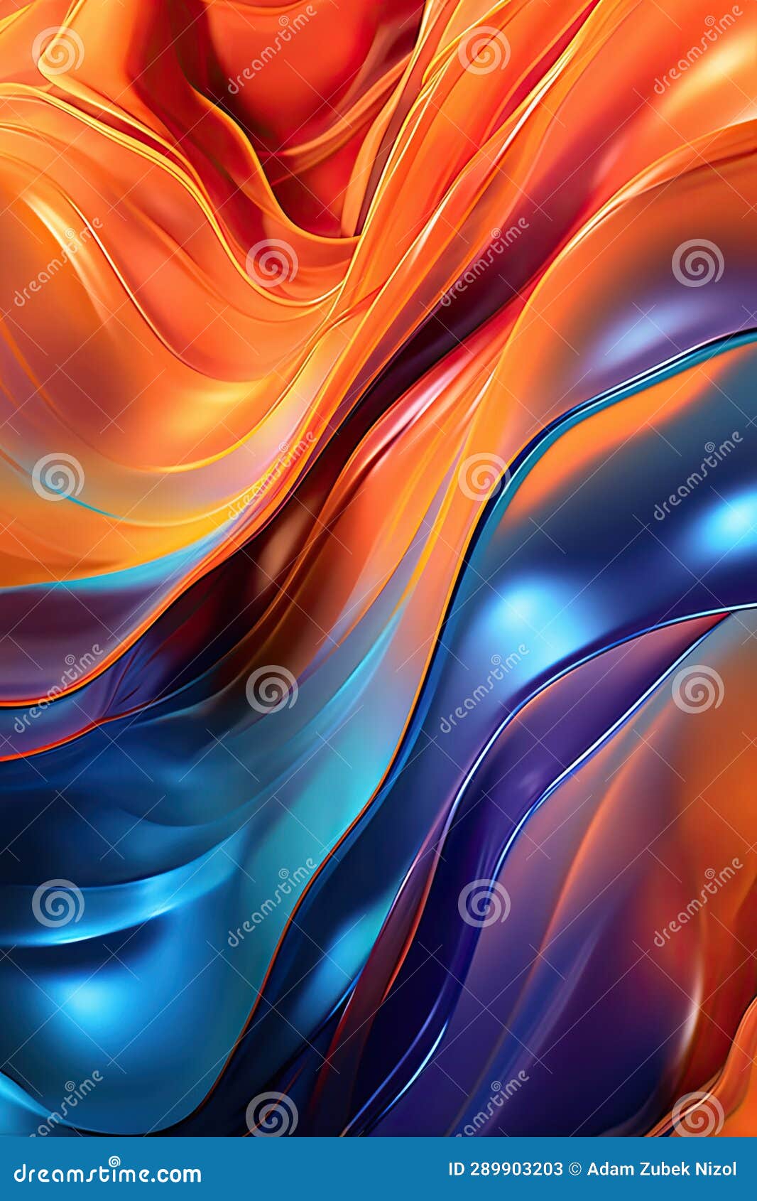 A Colorful Wavy Lines in Different Colors Stock Illustration ...