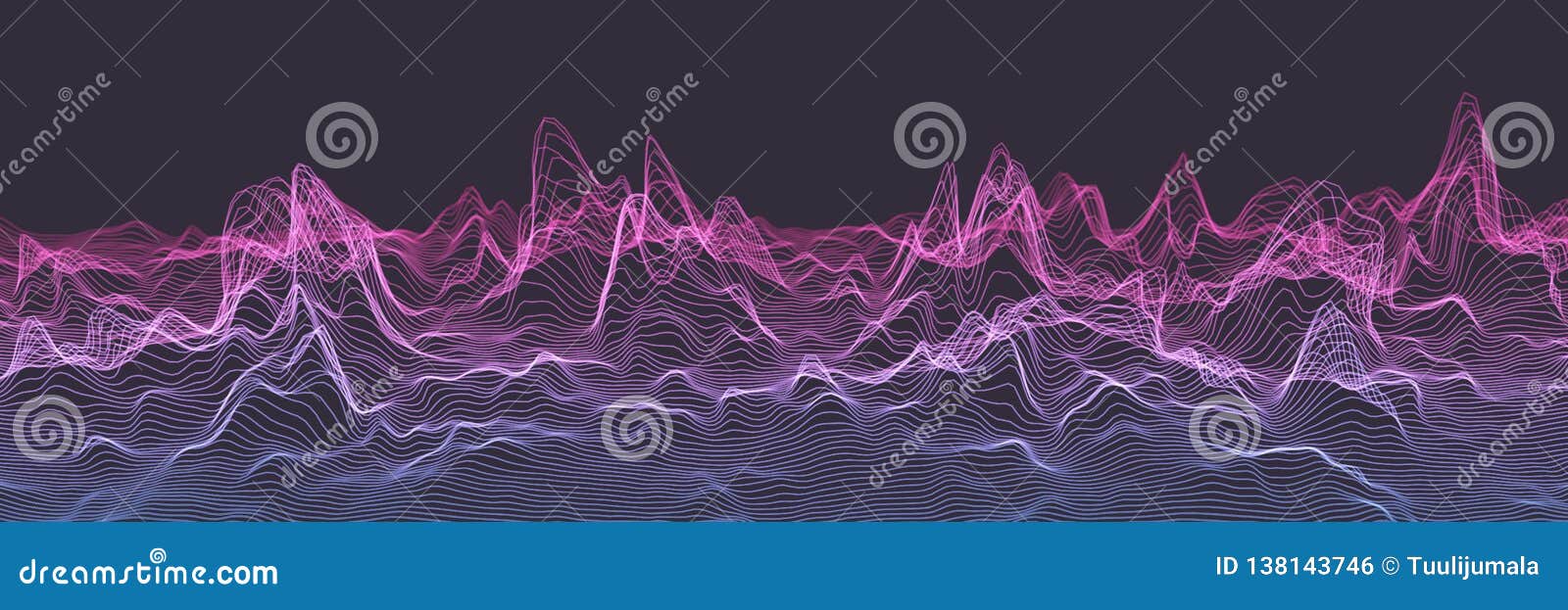 Colorful Wavy Lines Surface Stock Vector - Illustration of design ...