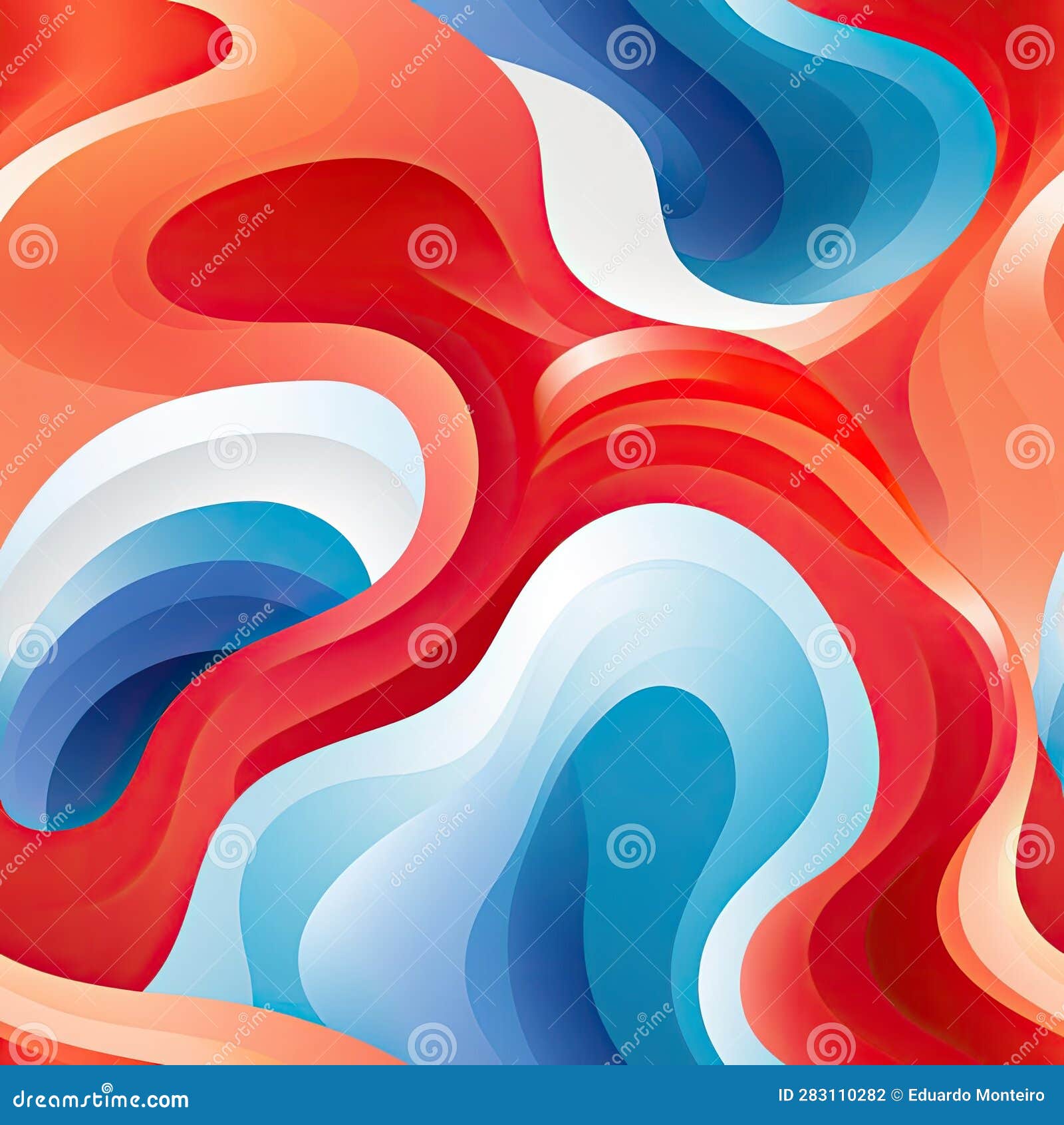 Colorful Wavy Pattern with Soft and Rounded Forms (tiled) Stock ...