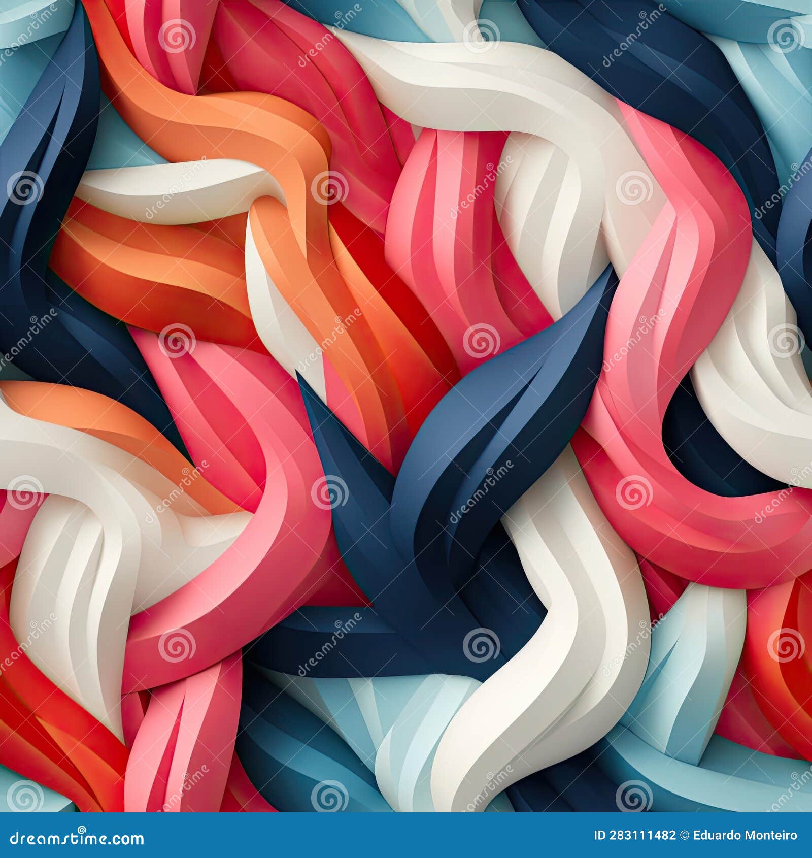 Colorful Wavy Patterns with Realistic Color Schemes and Tangled Forms ...