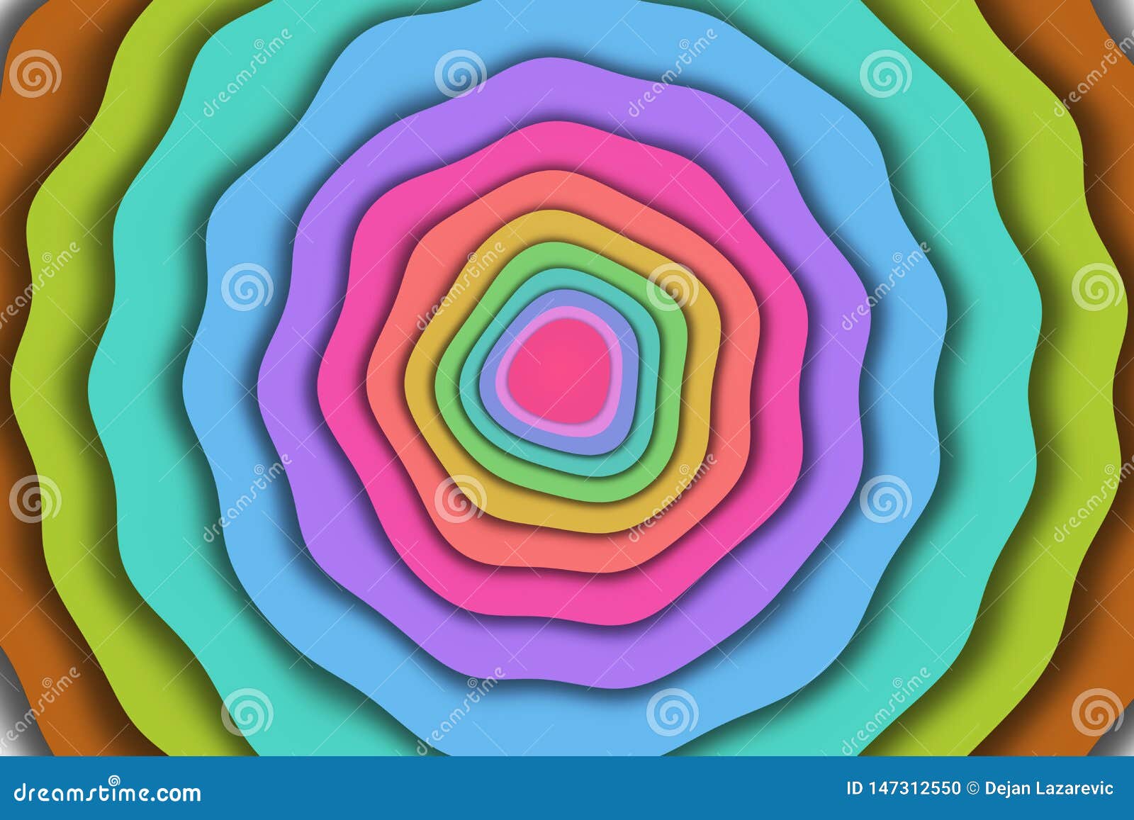 Colorful wavy shapes stock illustration. Illustration of event - 147312550