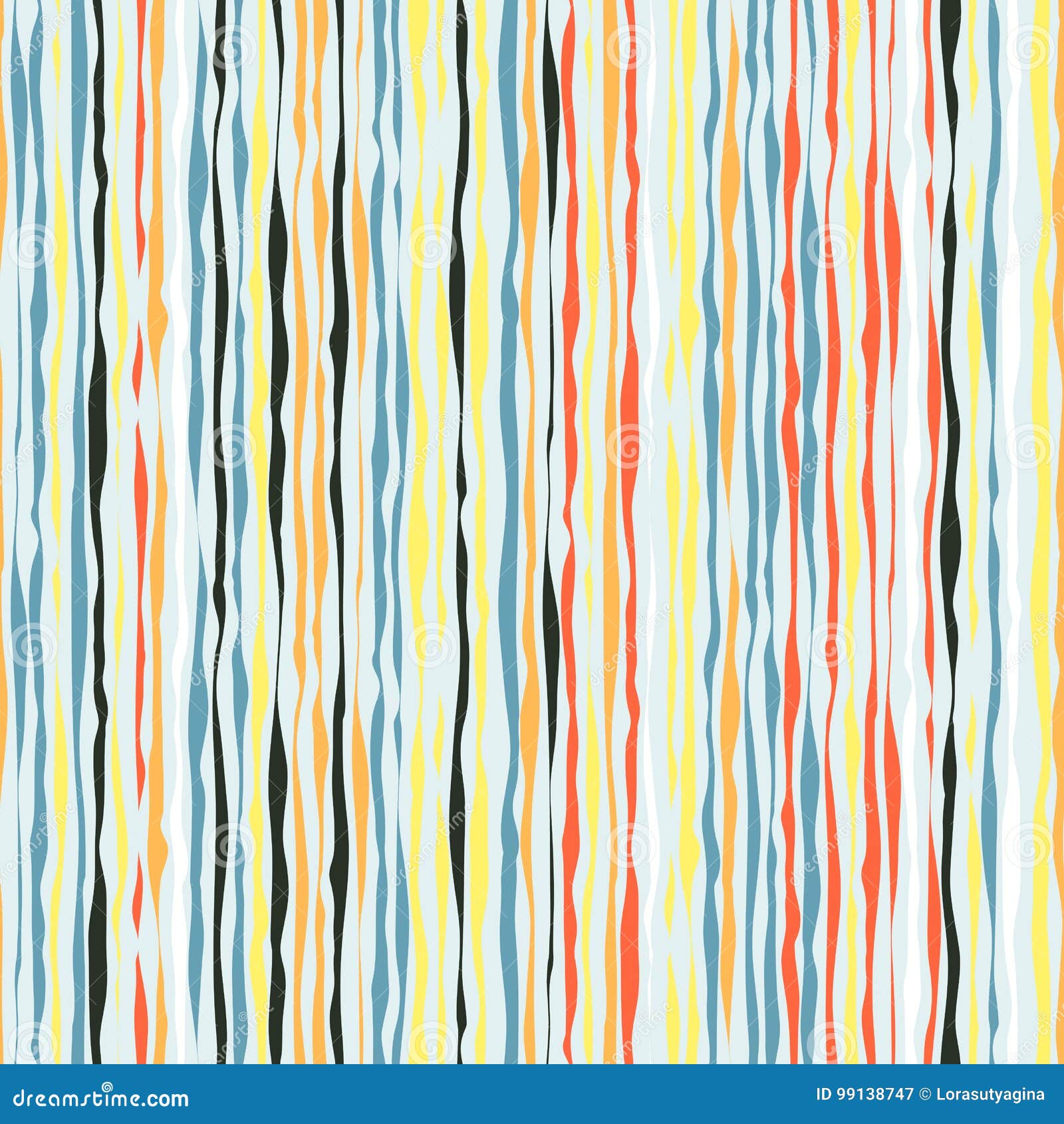 Colorful Wavy Texture. Seamless Pattern. Abstract Stock Vector ...